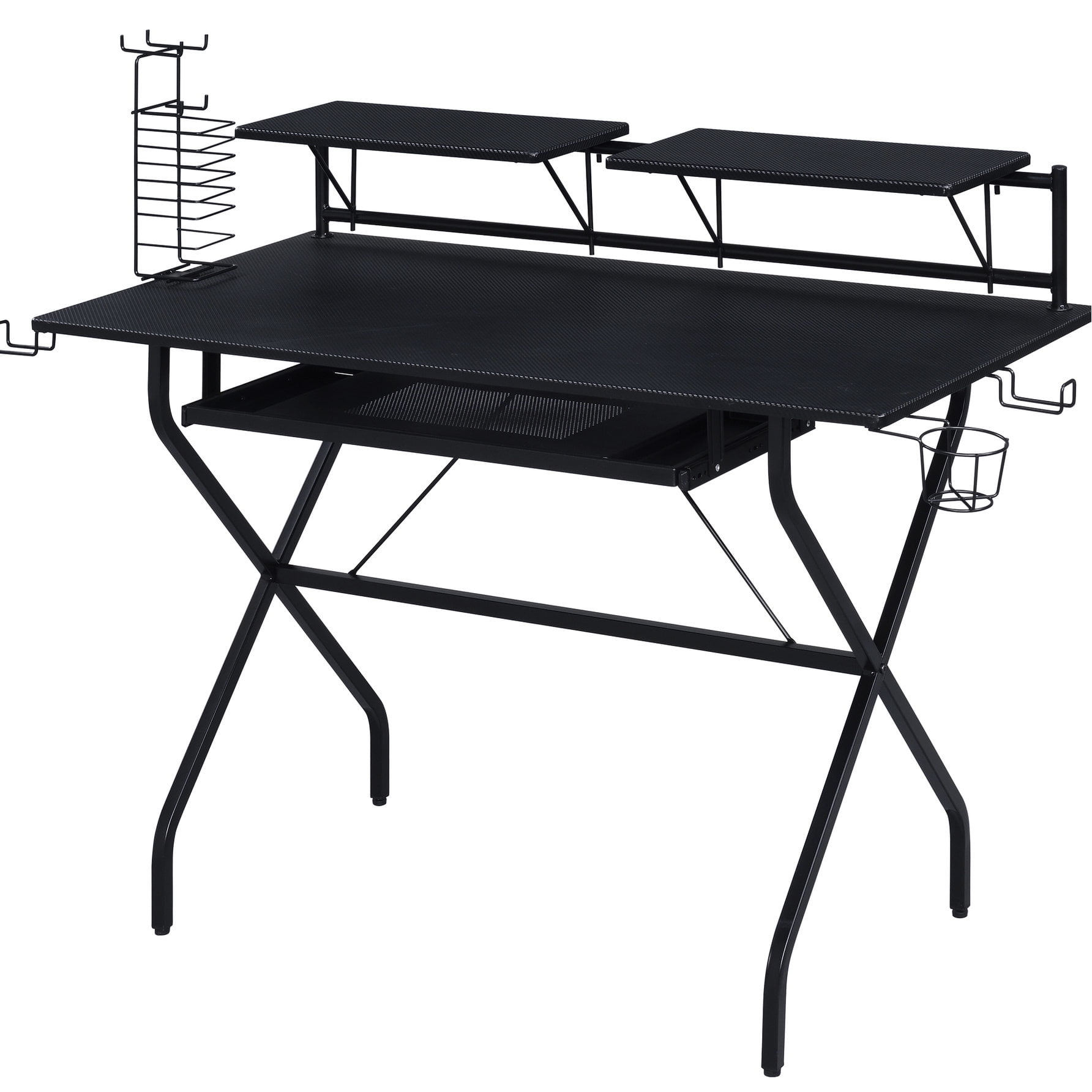 Black Desk - Multiple Storage Solutions - Multitasking Needs - Save ...