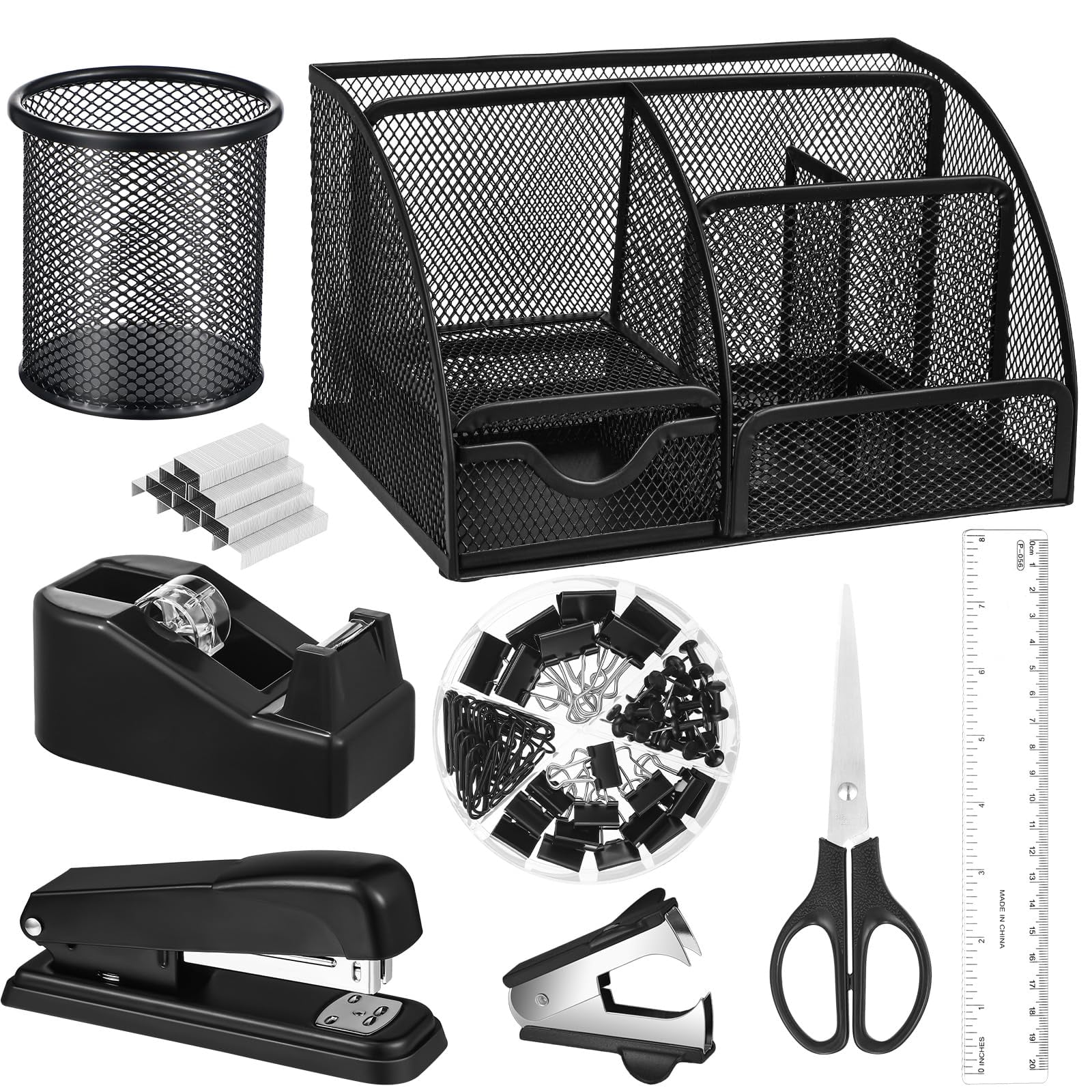 Black Desk Organizer and Accessories, Black Desk Asccessories Office ...