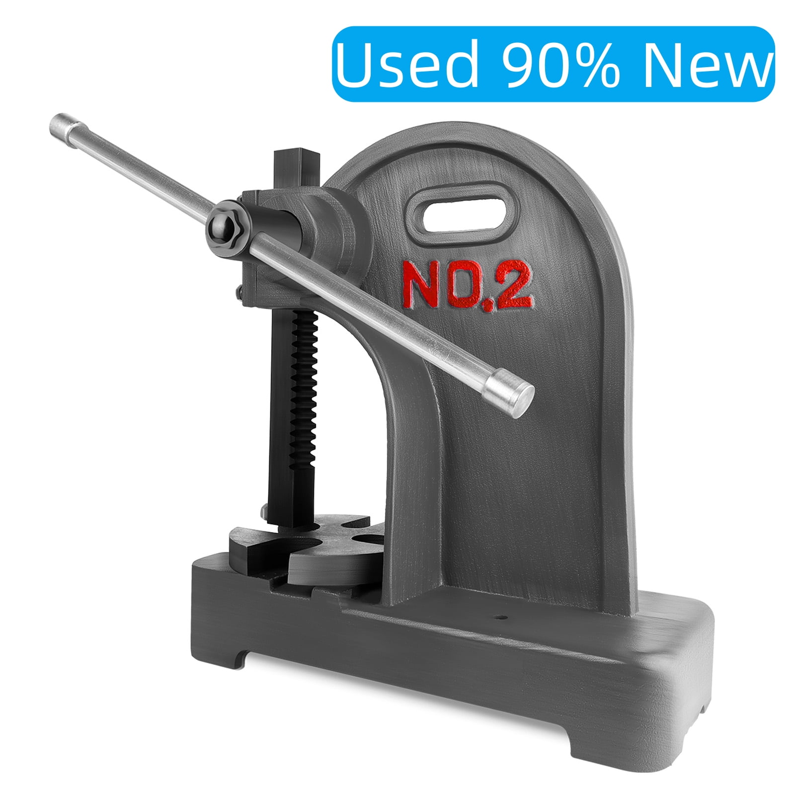 Black Desktop Manual Arbor Press 2 Ton,57 Lbs Cast Iron Heavy-duty ...