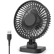 4-inch mini metal fan USB Desk Fan Small Personal Air Circulator Fan ...