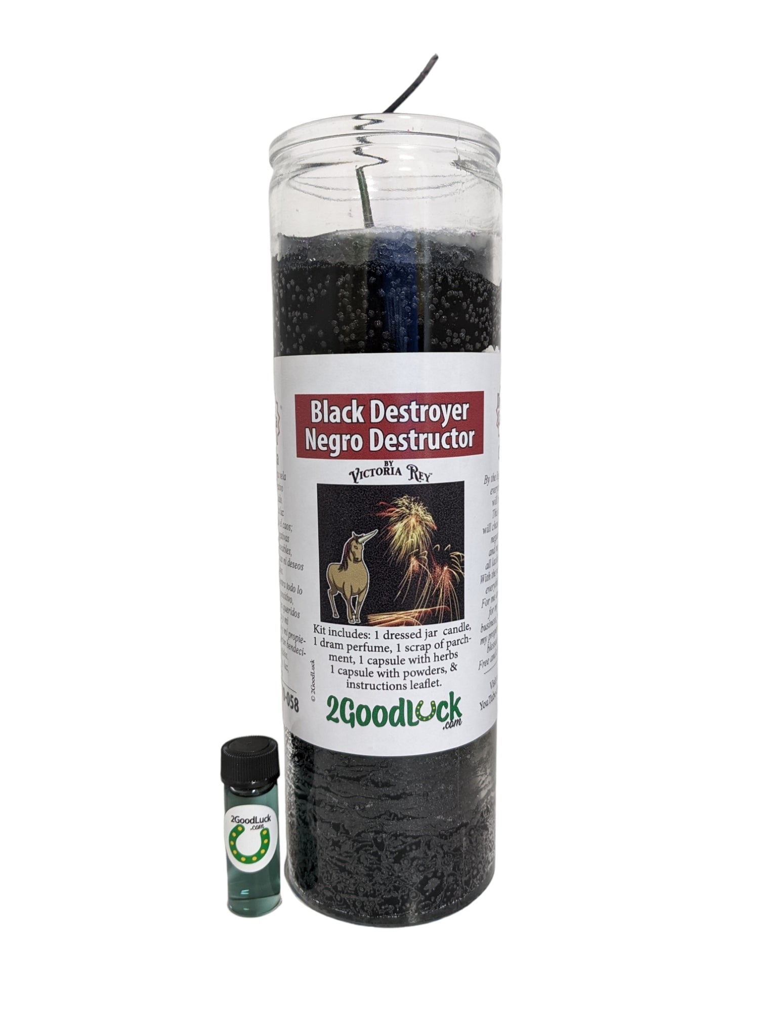 Black Destroyer Dressed Candle Kit - Negro Destructor - Walmart.com