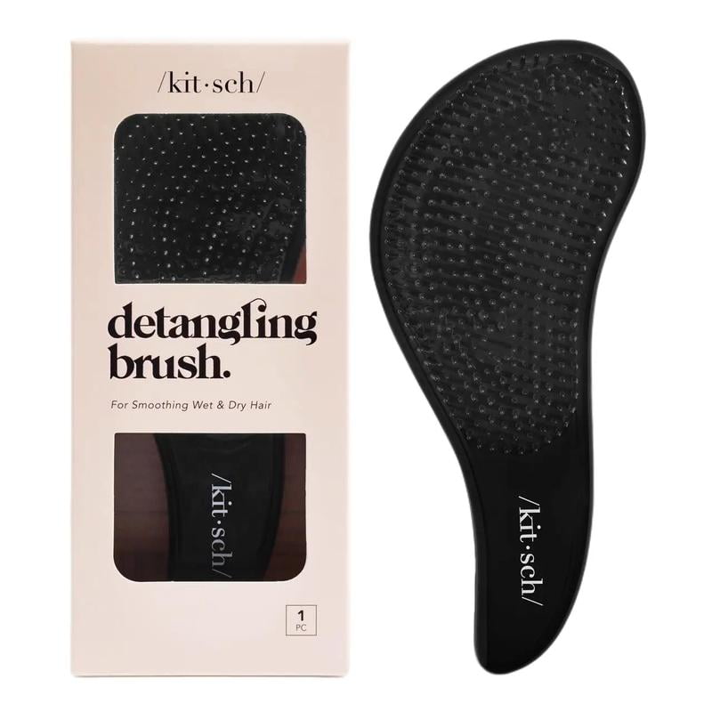 Black Detangling Brush for Smooth, Heatless Haircare - Walmart.com