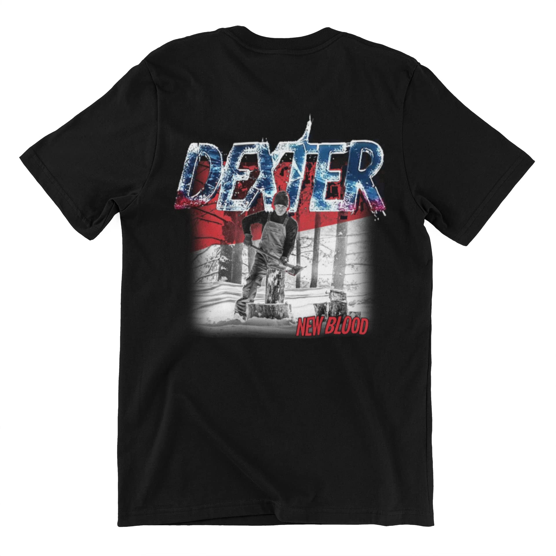 Black Dexter New Blood Custom Graphic T Shirt - Walmart.com