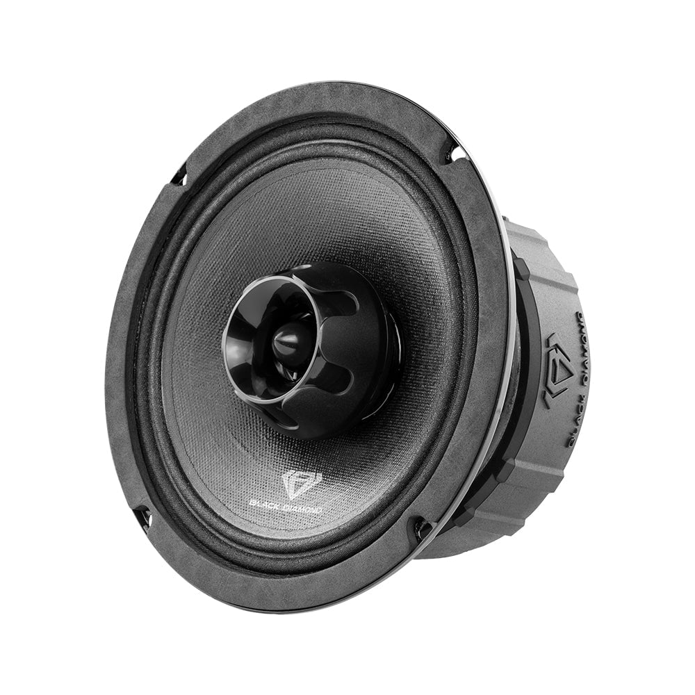 Black Diamond 6.5" 450W 4-Ohm Mid-Range Speaker with Integrated Bullet ...