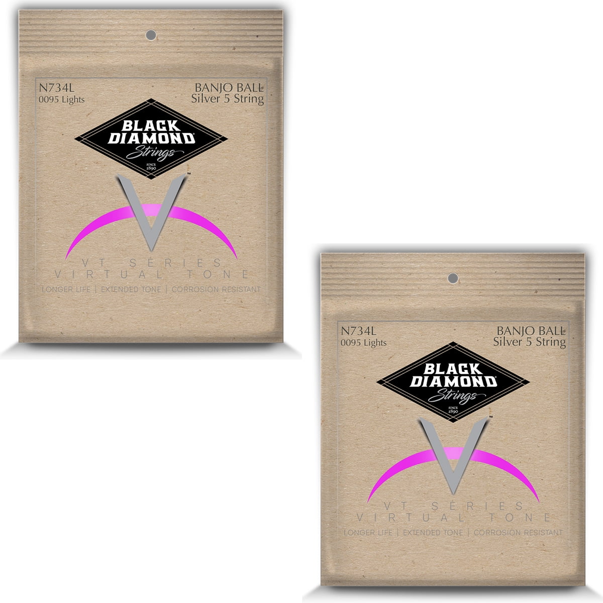 Black Diamond Banjo Strings 2-Pack 5-String Light Ball End - Walmart.com