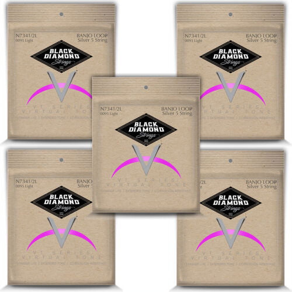 Black Diamond Banjo Strings 5-Pack 5-String Light Loop End - Walmart.com
