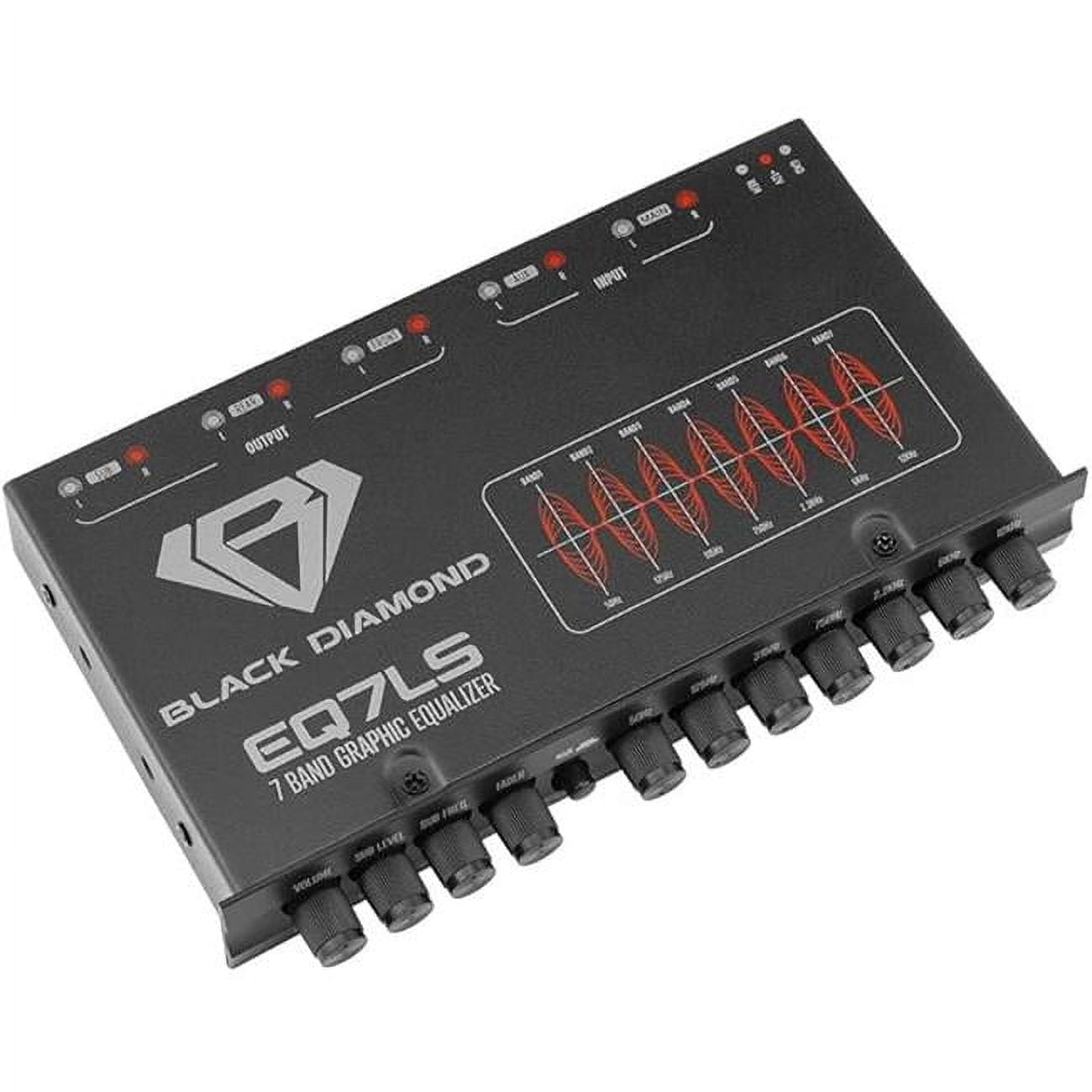 DS18 Audio 7 Band Stereo Crossover Pre Amplifier Car Audio Equalizer with Front Rear & Sub ...