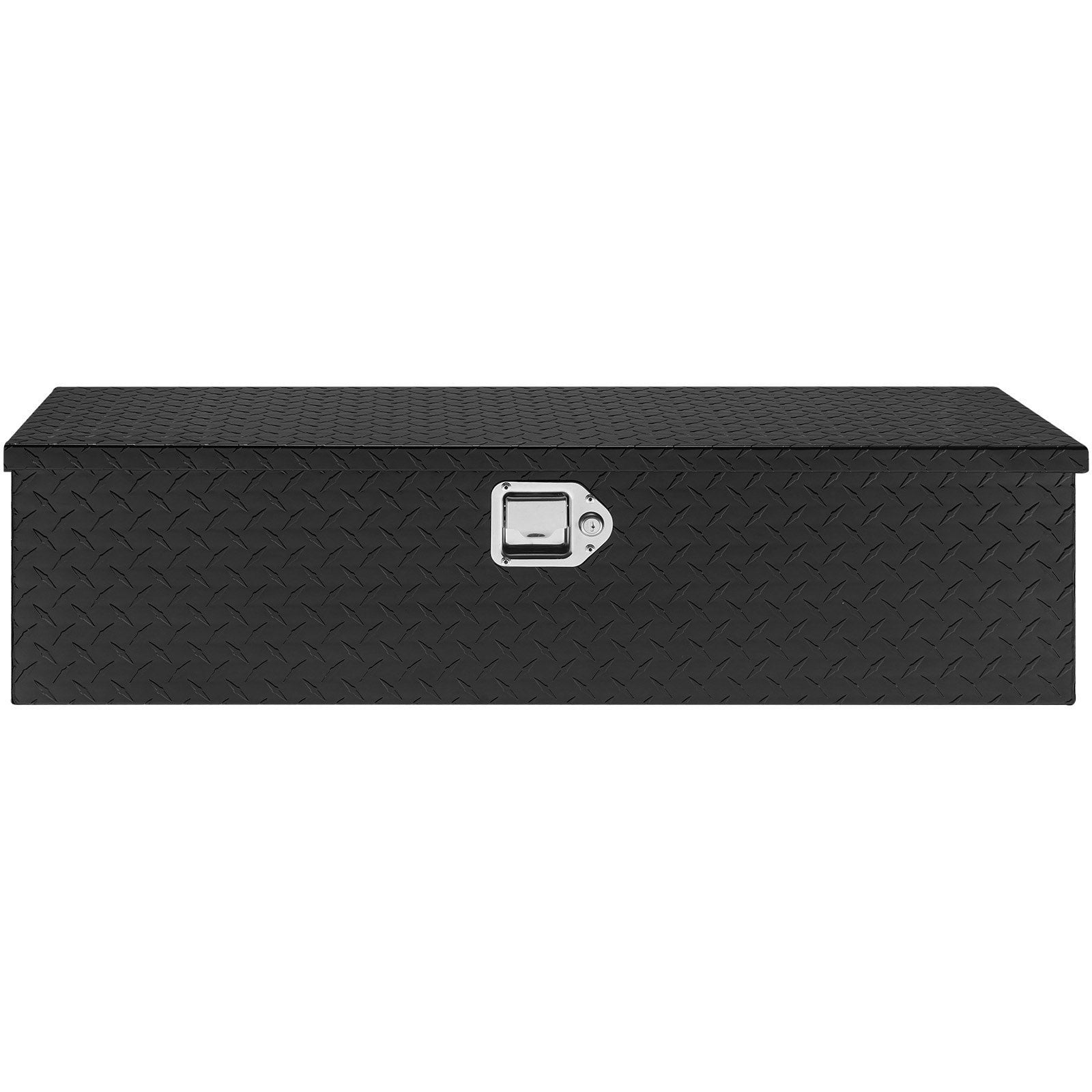 Black Diamond Plate Truck Tool Box, 39"x13"x10" Heavy Duty Aluminum Storage Chest with Lock ...