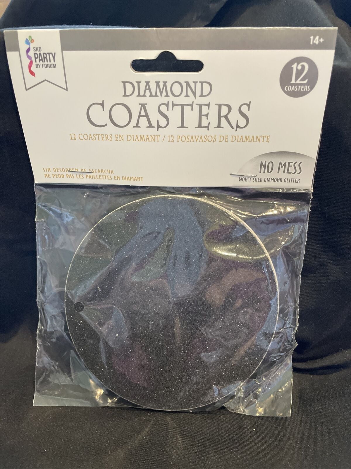 Black Diamond Round Paper Coasters – 12 Pieces per bag - Walmart.com