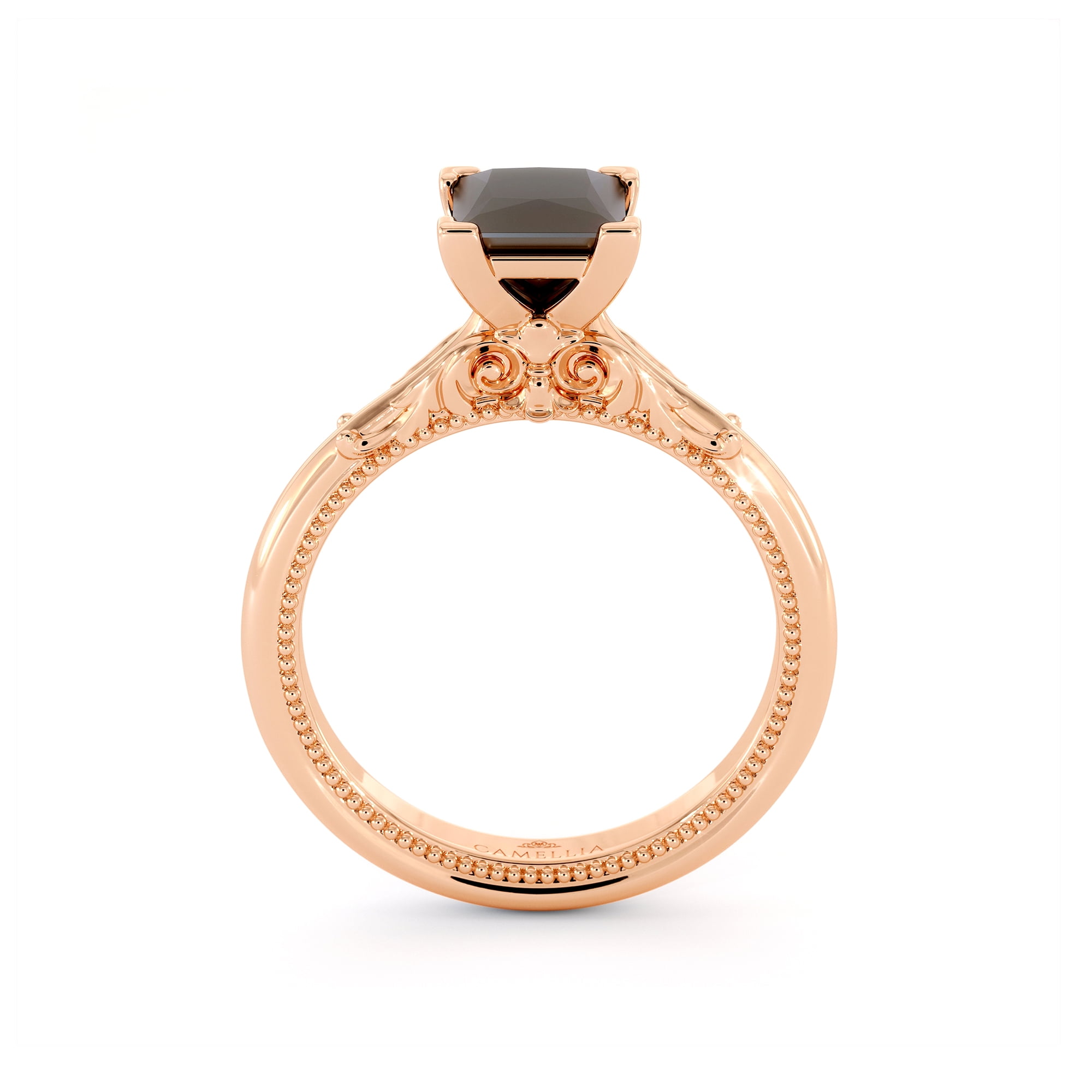 Black Diamond Victorian Engagement Ring - Walmart.com