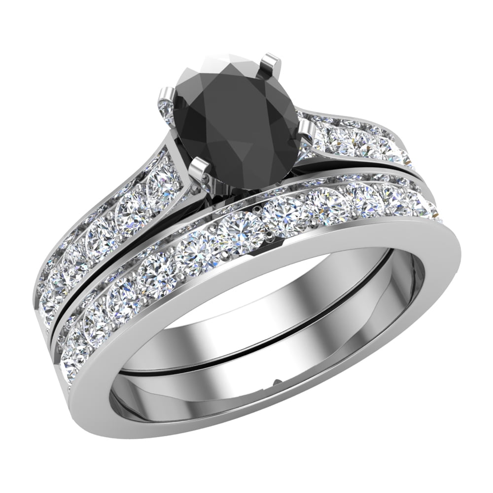 Black Diamond Wedding Rings Sets