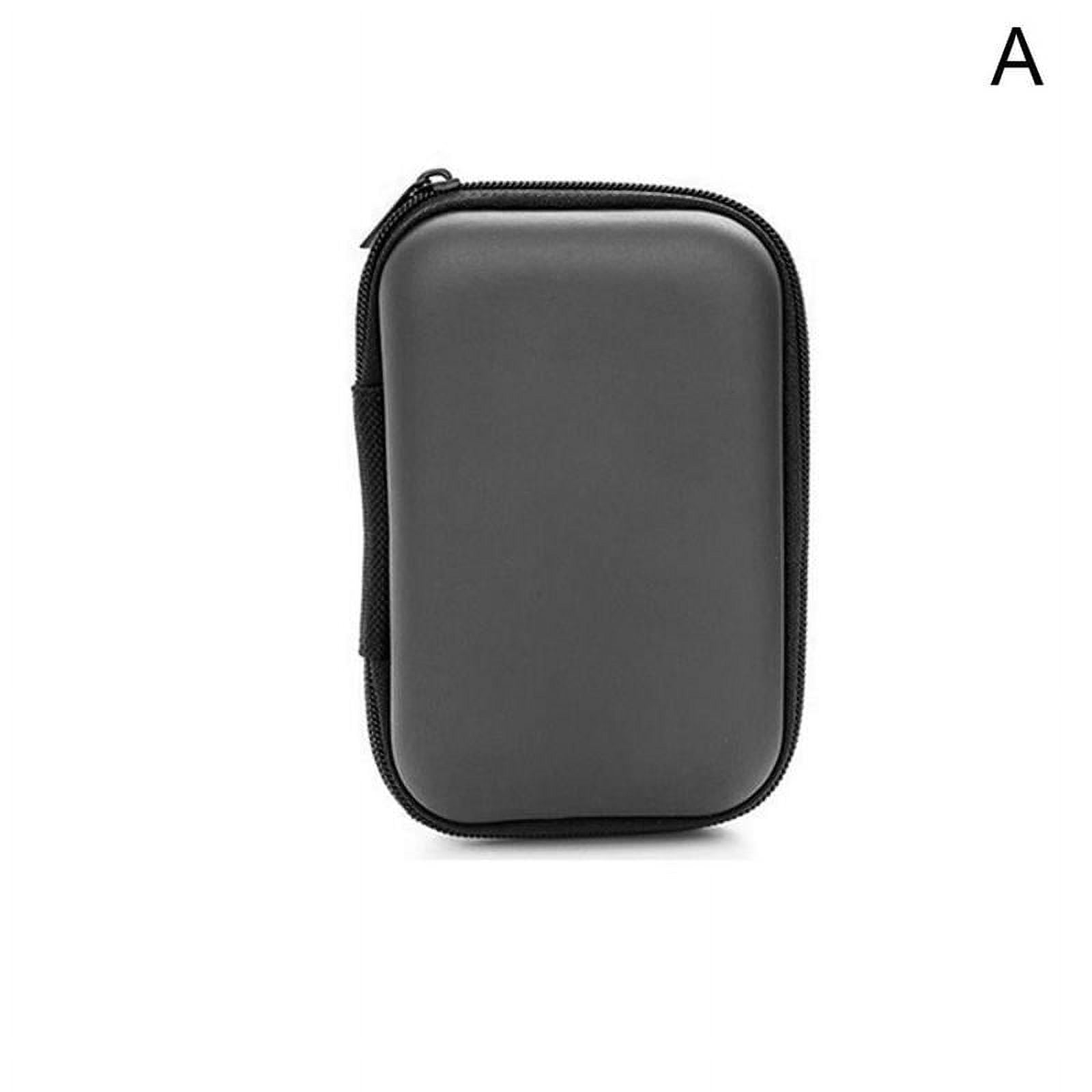 Black Digital Camera Storage Box Portable Camera Bag Cable Data Storage ...