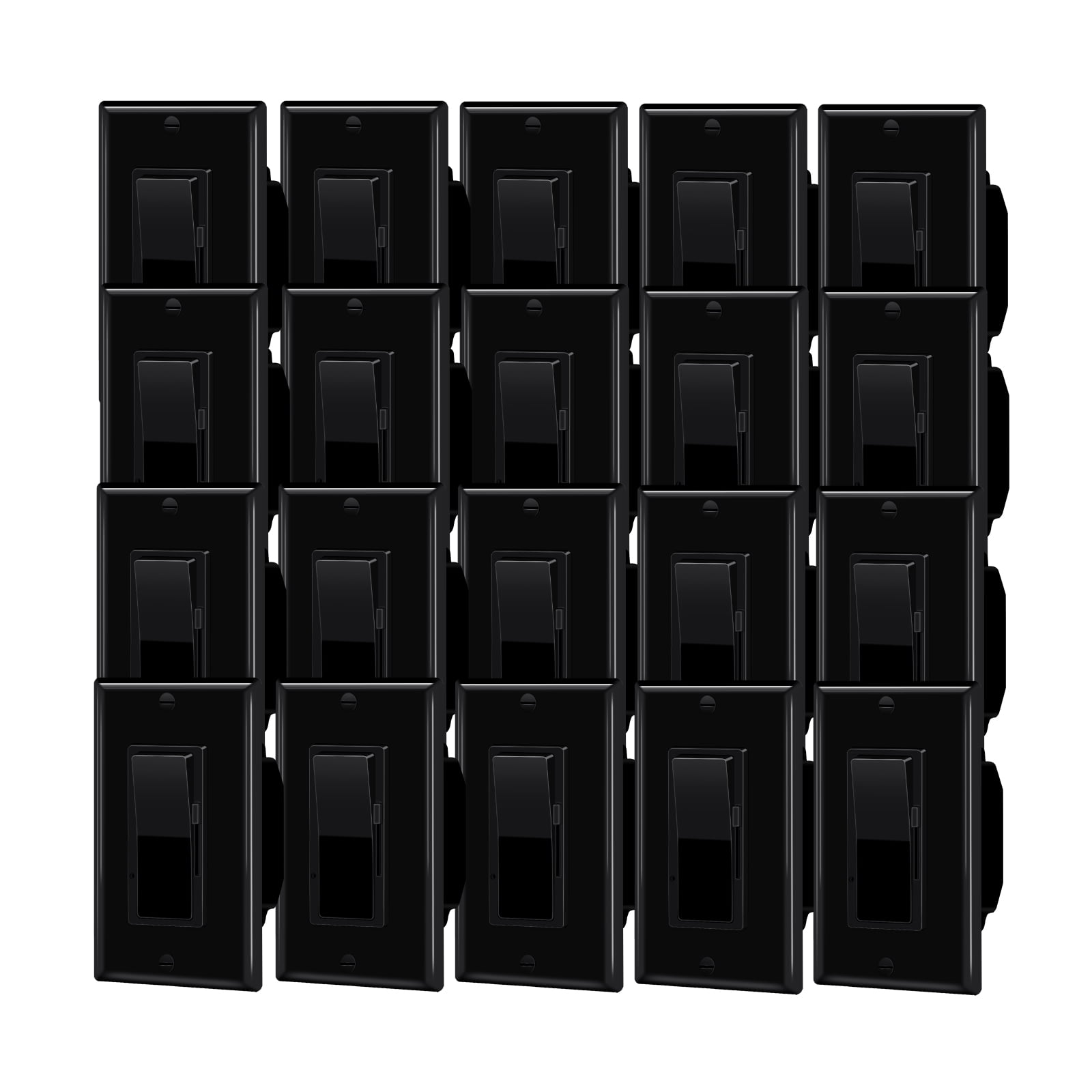 Black Dimmer Light Switch Decora,Nineleaf 10Pack 3-Way Dimmer Switch ...