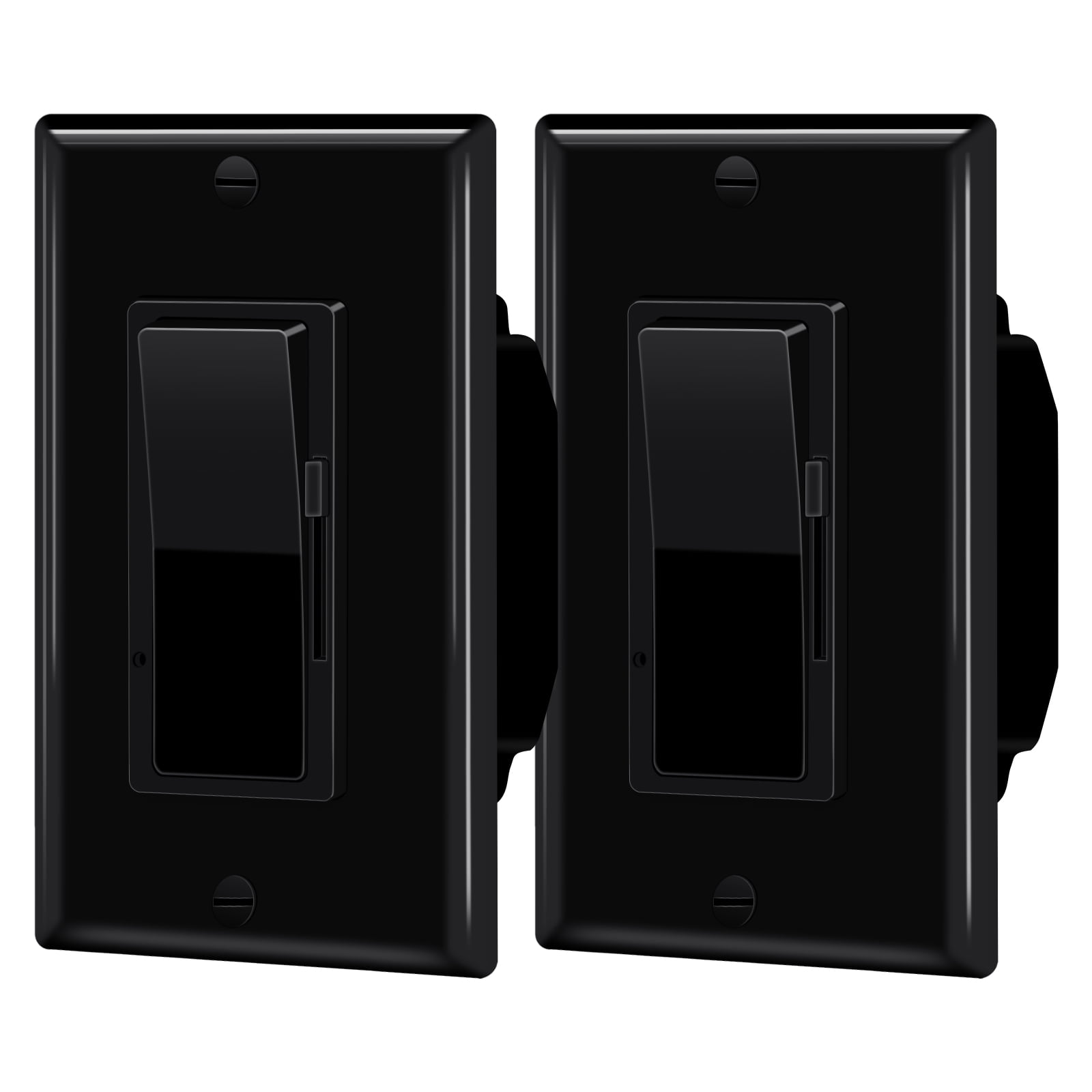 Black Dimmer Light Switch Decora,Nineleaf 20Pack 3-Way Dimmer Switch ...