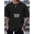 Black Dirt Racing Bold Striped Oversize T-Shirt All Season 180g Cotton ...