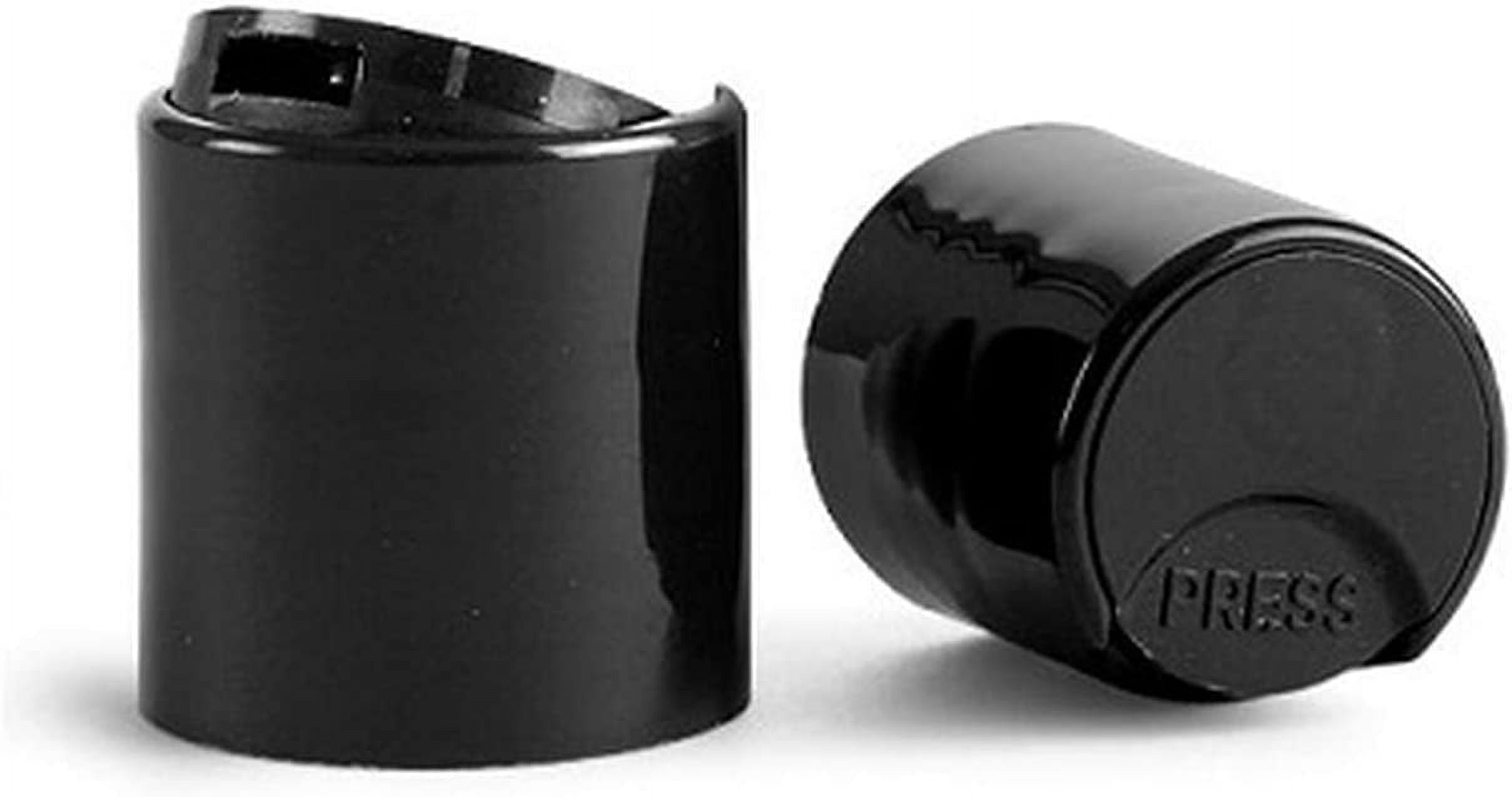 Black Disc Caps 24/410 Dispensing Press Cap Bottle Closure 24-410 (Pack of 100) - Walmart.com