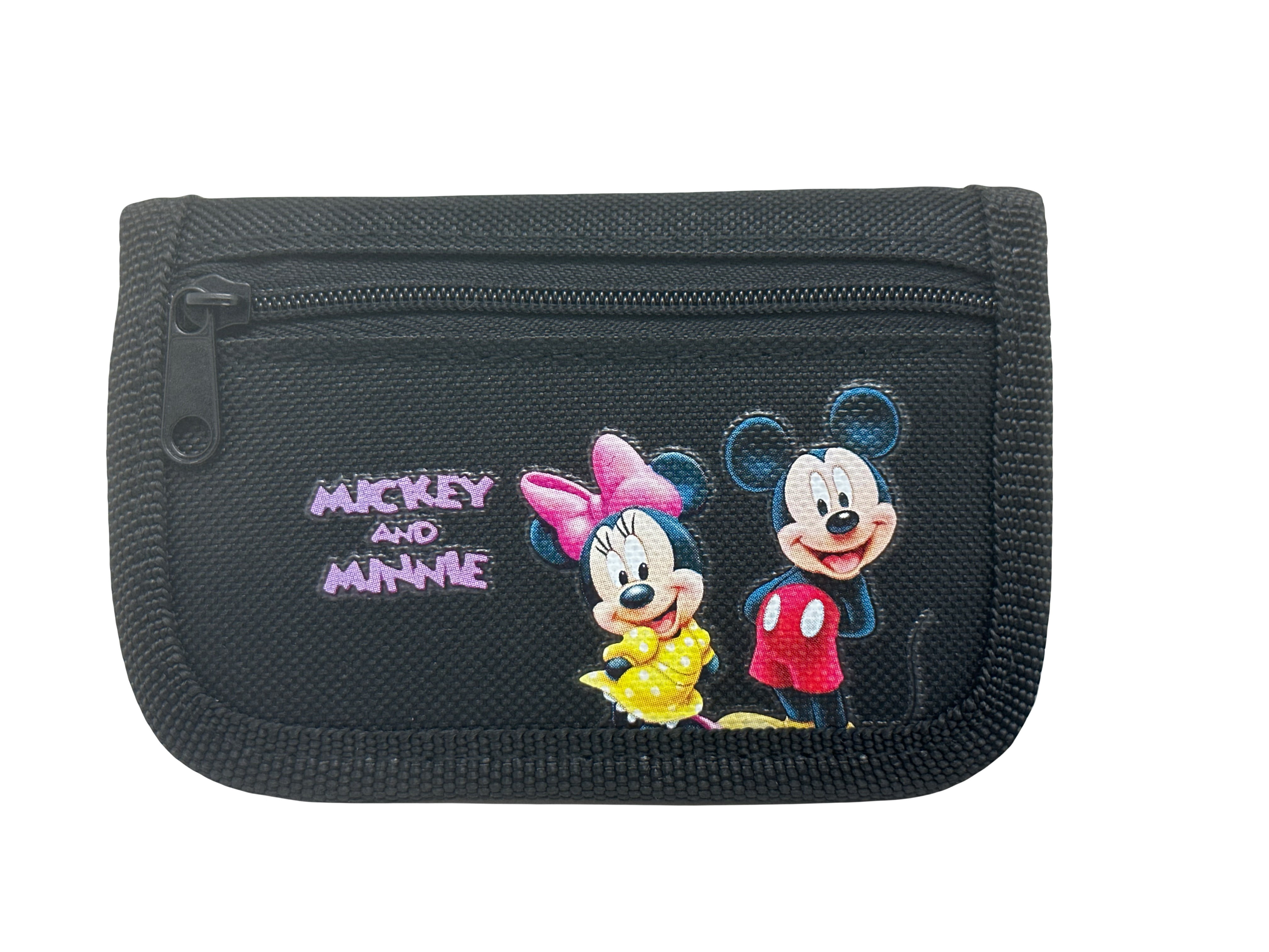 Black Disney Mickey & Minnie trifold wallet - Kids Wallet - Walmart.com