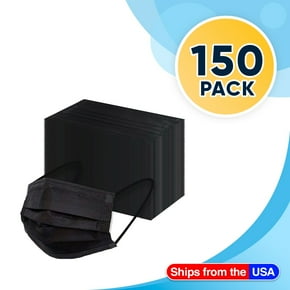 All Black Disposable Mask