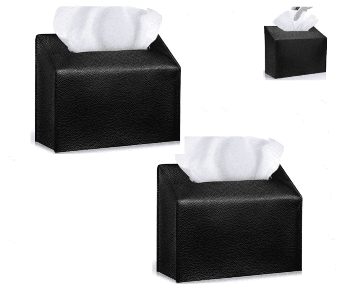 Black Disposable Hand Towel Box Cover Compatible with Kleenex ...