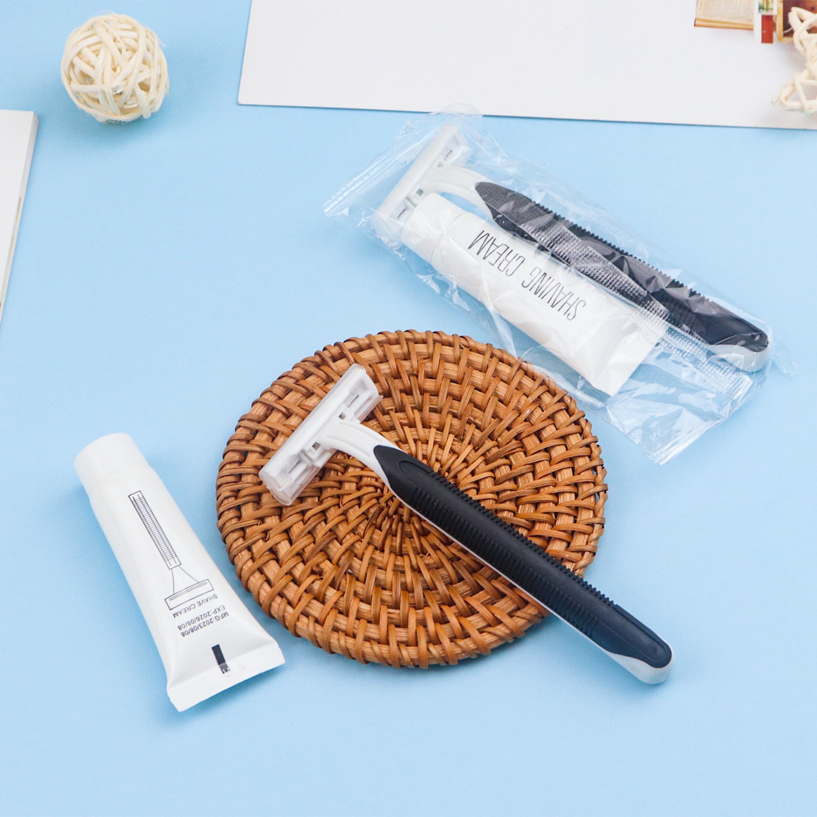 Black Disposable Razors in Bulk Pack of 25,Twin Blade Disposable ...