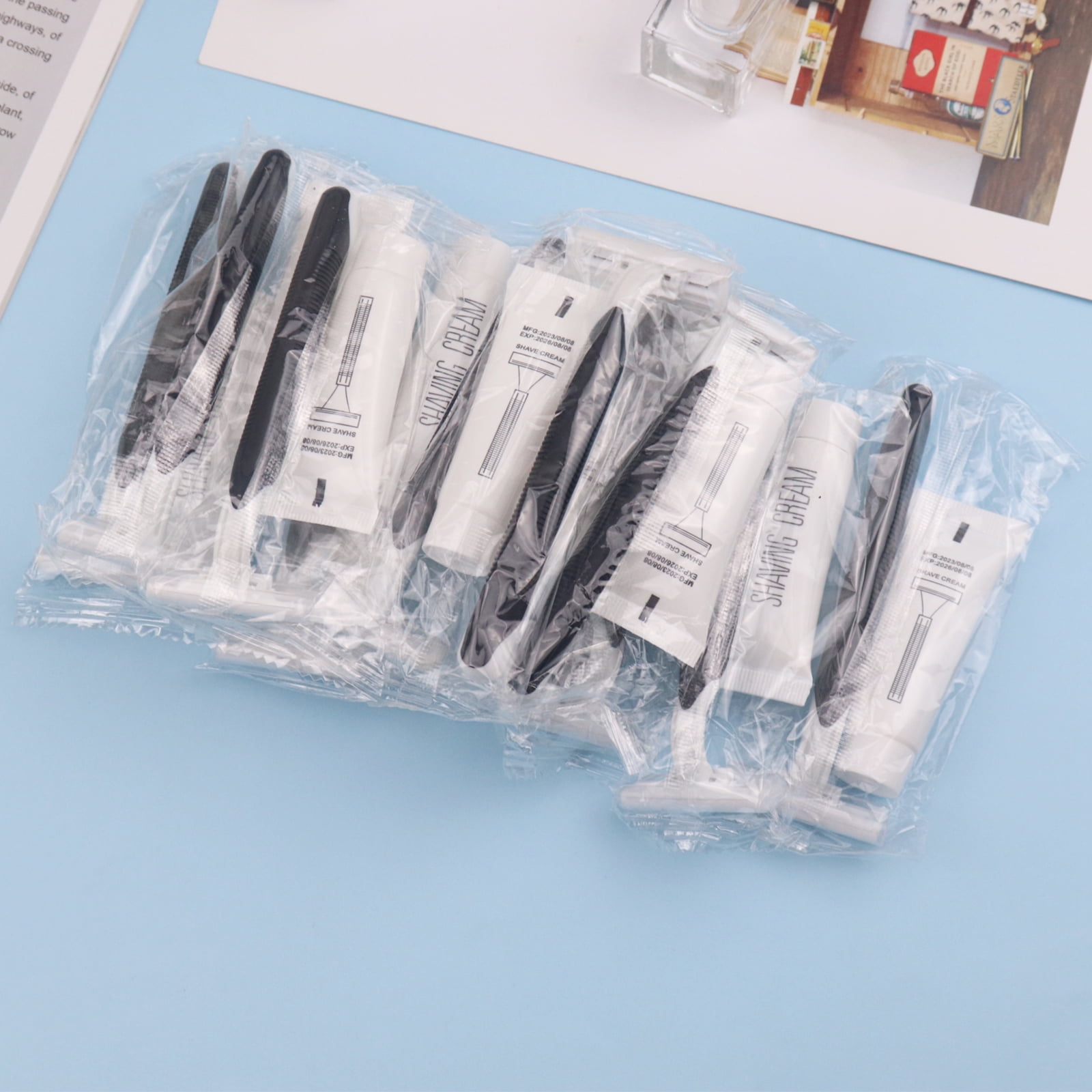 Black Disposable Razors in Bulk Pack of 50,Twin Blade Disposable ...