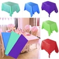 Black Disposable Tablecloth, Square Black Plastic Table Cover ...