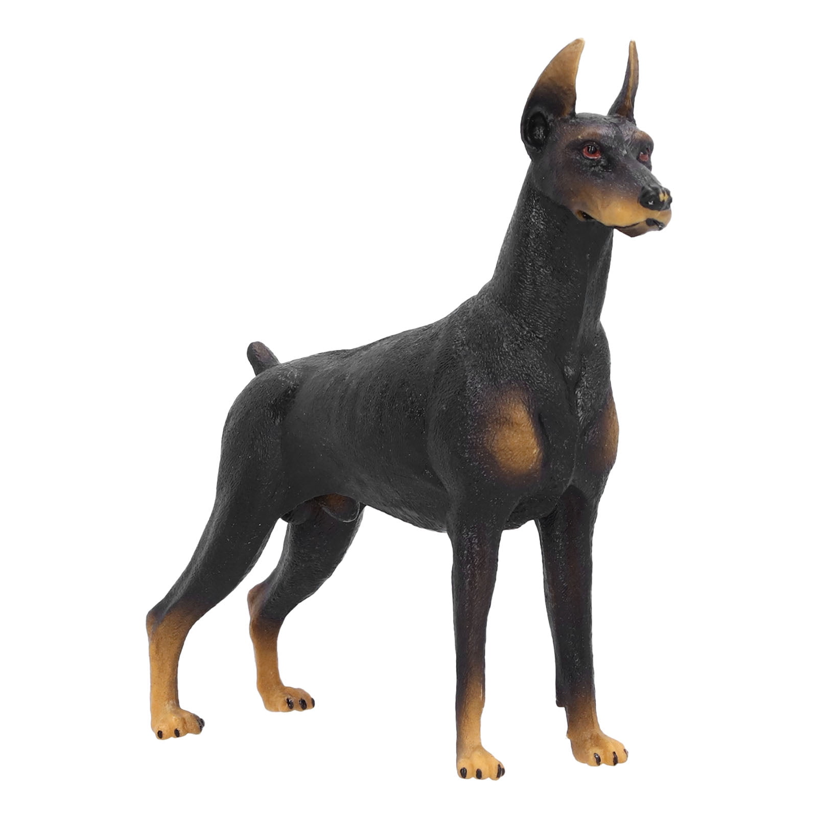 Black Doberman Model Toys Cute Simulation Animal Figurine Children ...