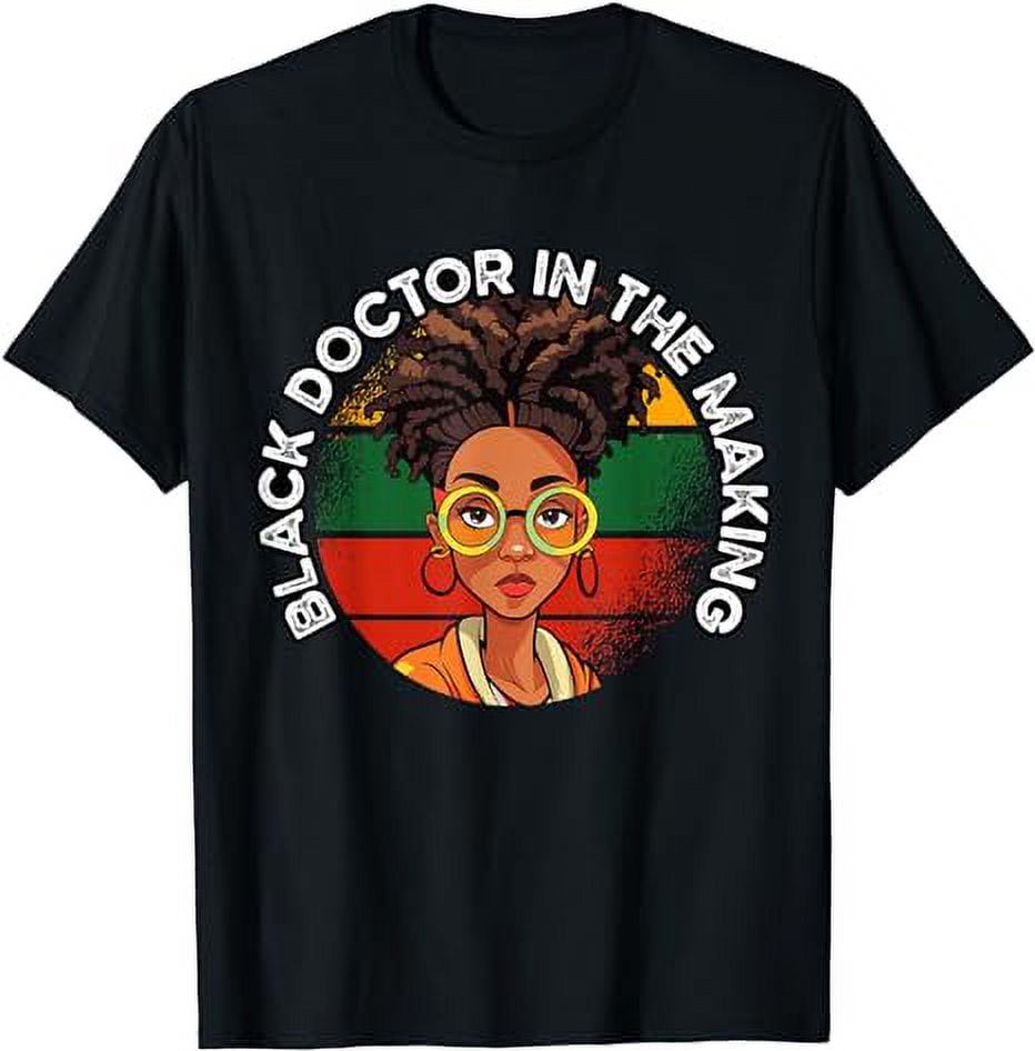 Black Doctor African American Healthcare Black History Month T-Shirt ...