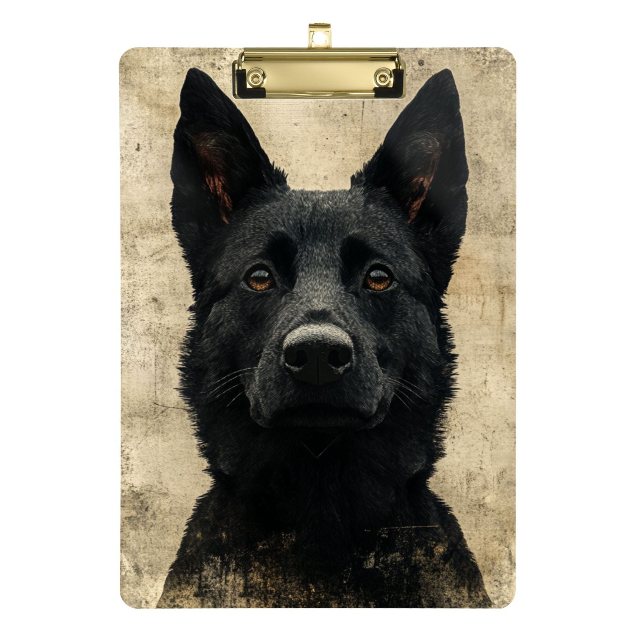 Black Dog 12.5x9in Clipboard, Durable Acrylic with Metal Clip and Wall ...