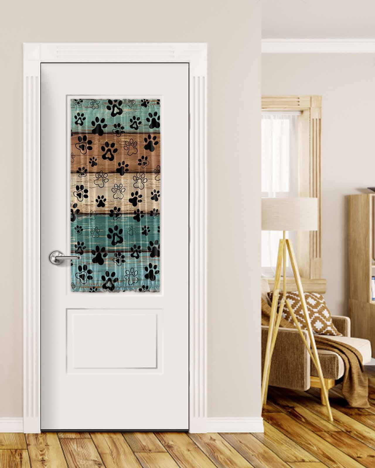 Black Dog Claws Blackout Door Curtains for French, Glass,Front, Back ...