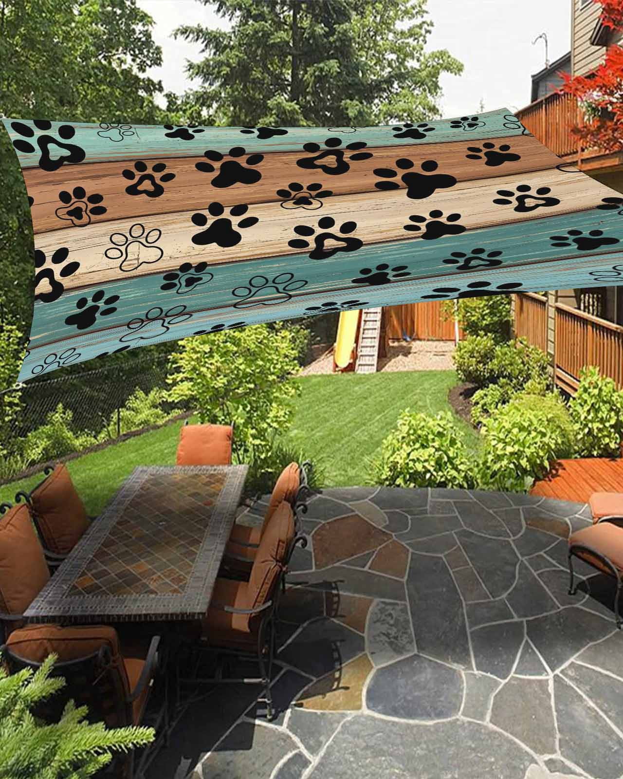 Black Dog Claws Sun Sail Shades Rectangle Canopy,Sunlight Block Heavy ...