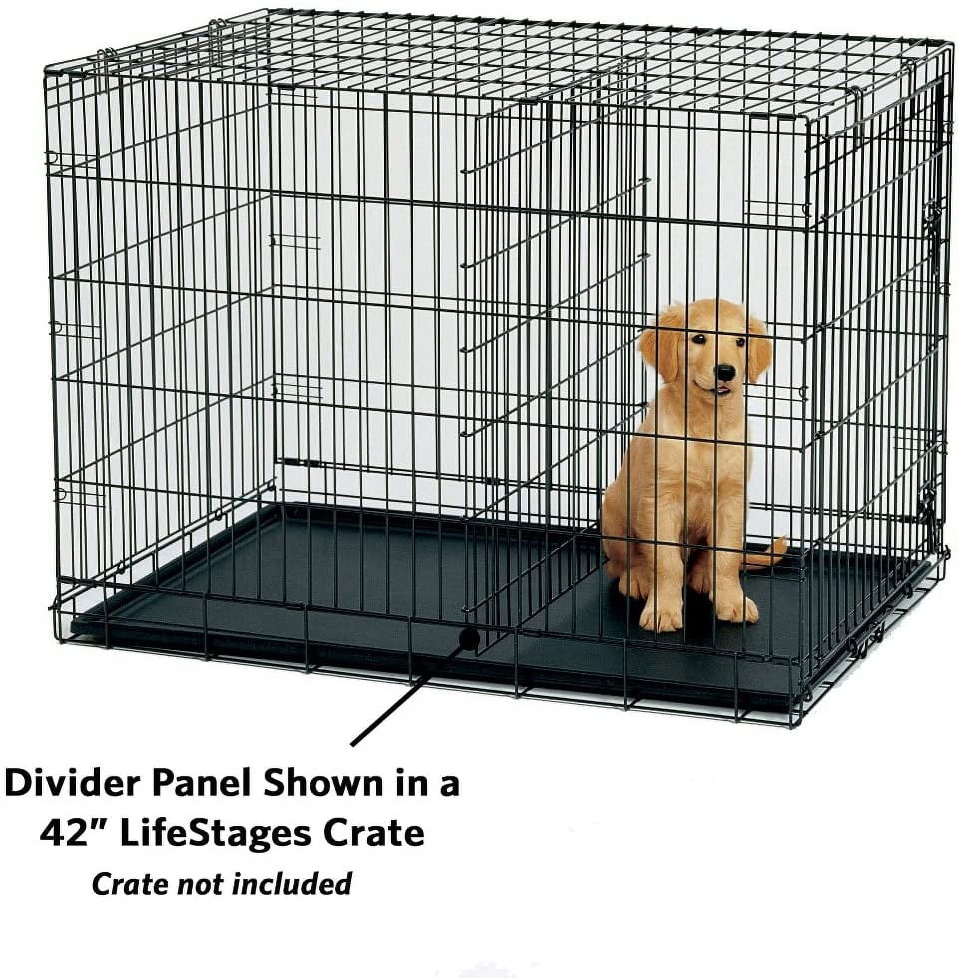 Black Dog Crate Divider Panel for 36-inch Crates - Adjustable ...