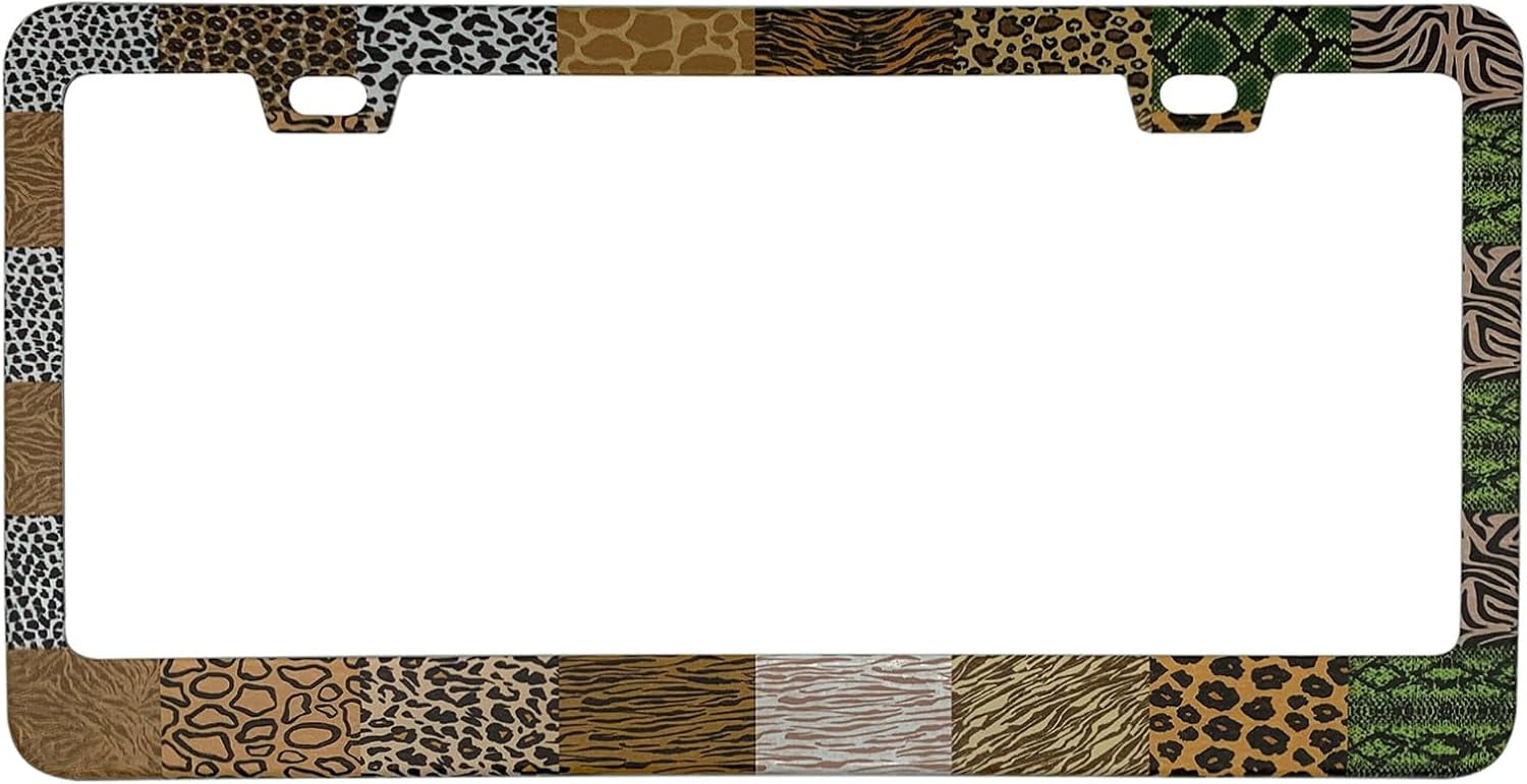 Black Dog Paw Prints Bones and Red Hearts License Plate Frame Cover ...