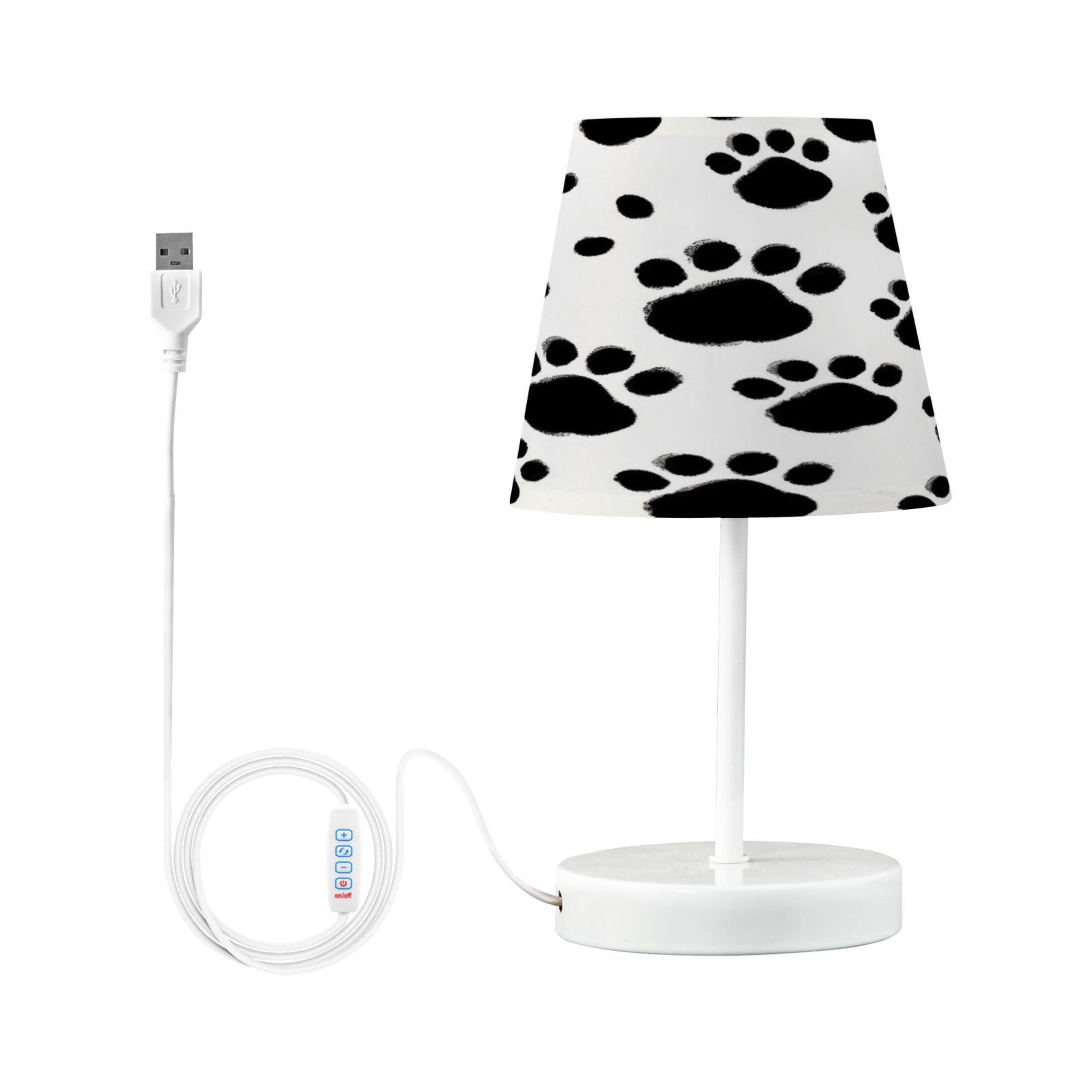 Black Dog Paws Desk Lamp LED Table Nightstand Lamps with 3 Color ...