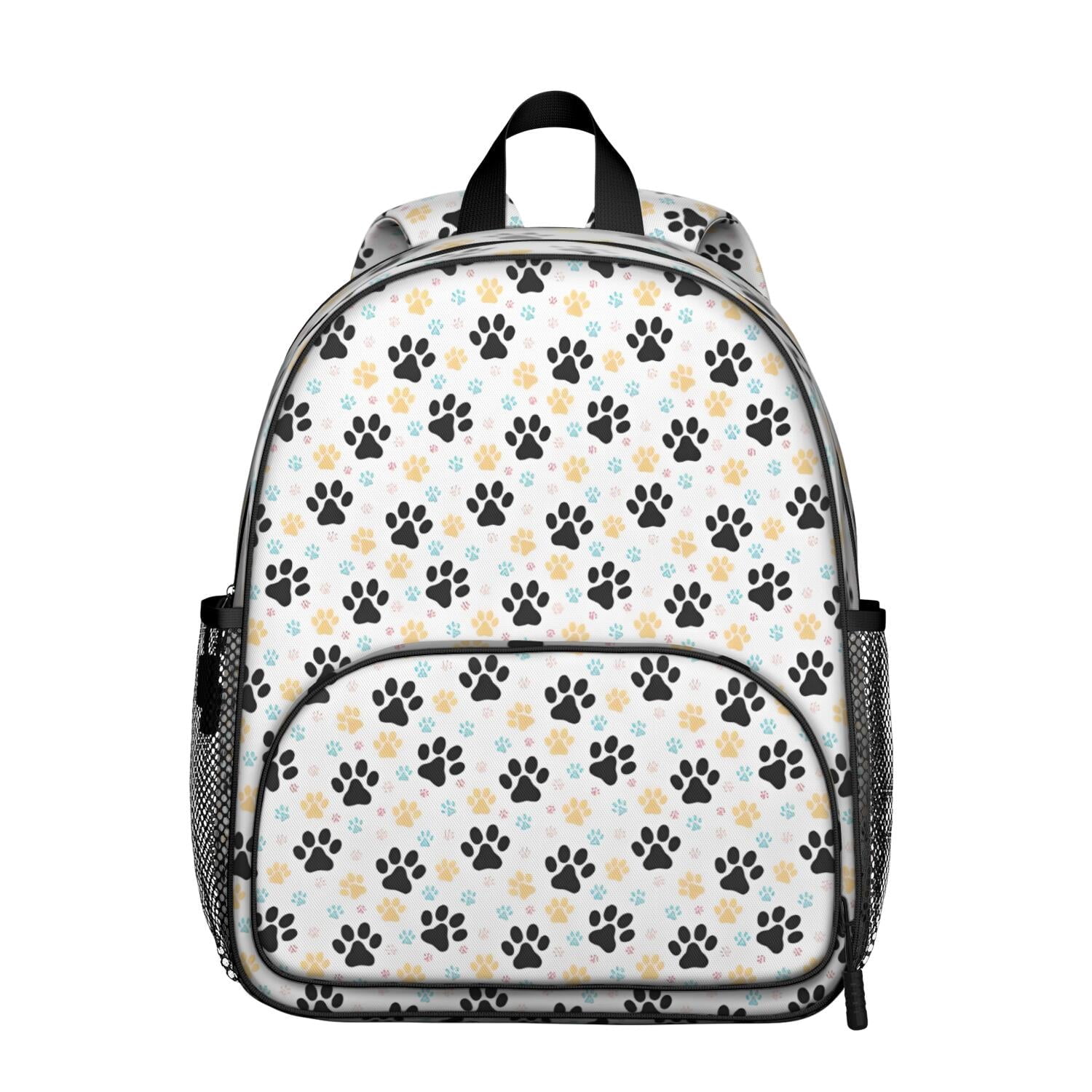Black Dog Puppy Paw Backpack Backpack for School,Cute School Bag ...