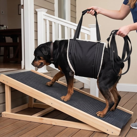 Black Dog Recovery Support Sling, Walking Assistance Harness for Senior ...