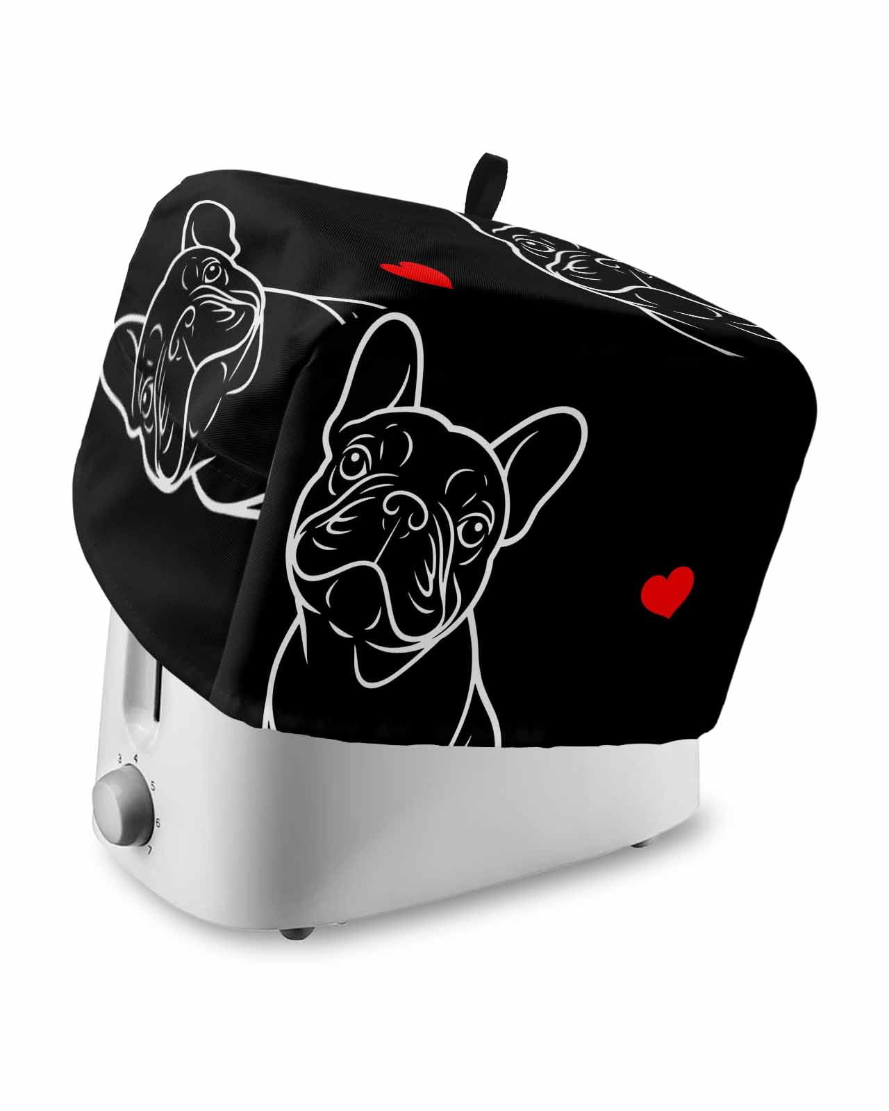 Black Dog Toaster Cover 4 Slice, Large Kitchen Appliance Covers, Simple ...