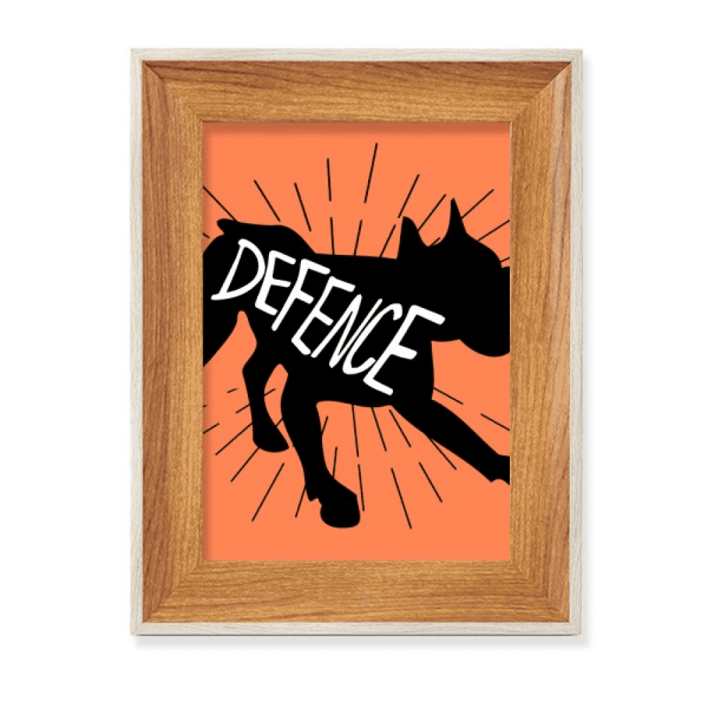 Black Donkey Animal Outline Natural Desktop Wooden Photo Frame Display ...