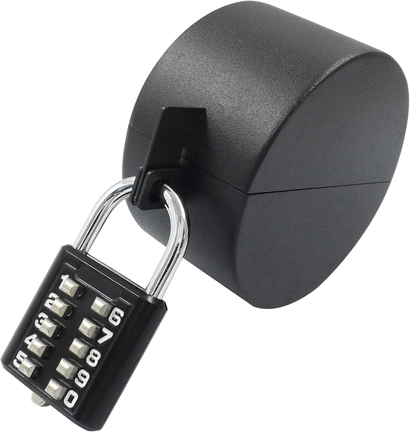 Black Door Knob Lock Out Device, Metal Lock Cover for Hose Bib and ...