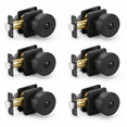 Black Door Knobs Interior Matte Knob For Bedroom Bathroom (6 Pack ...