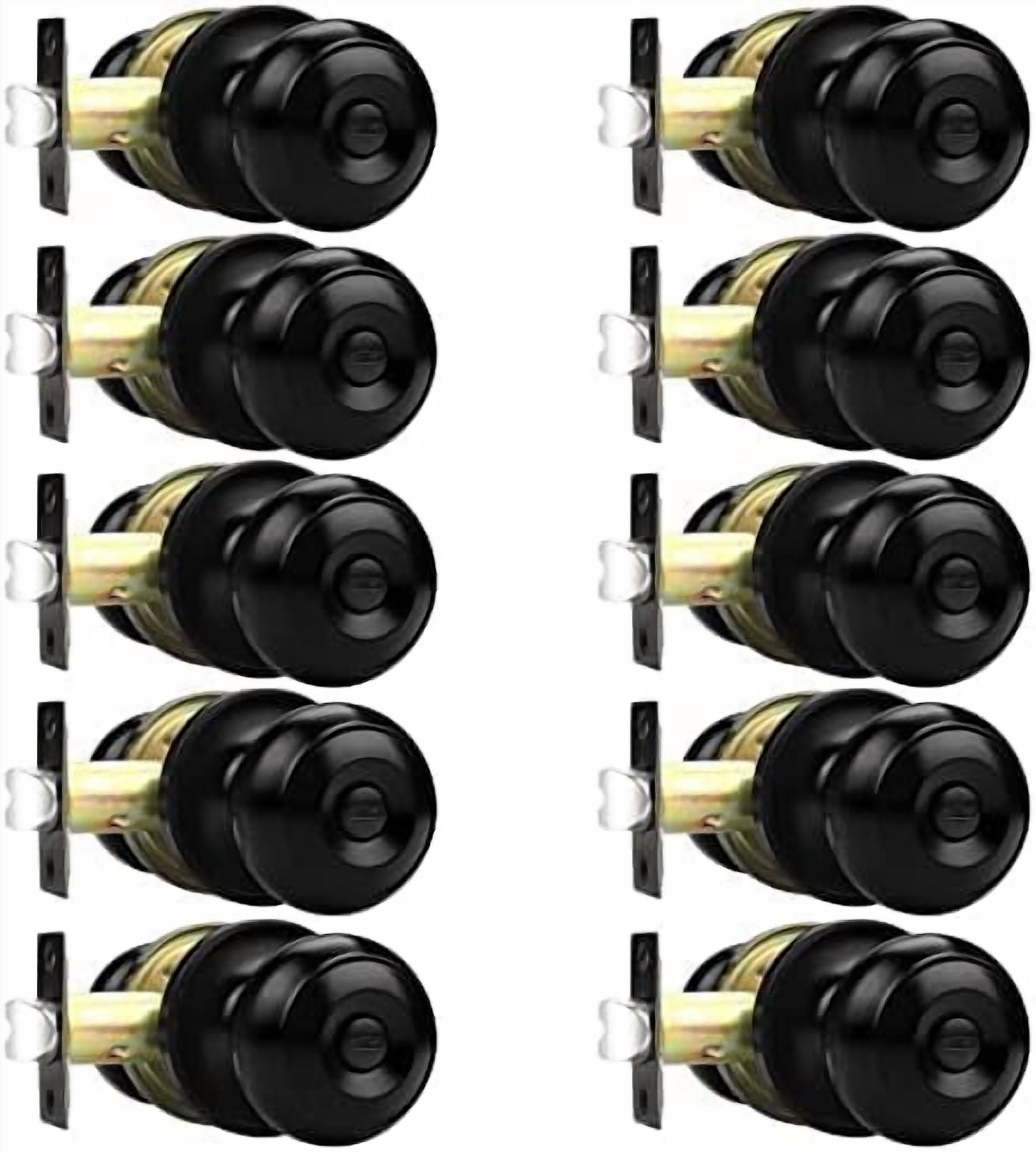 Black Door Knobs, Privacy Door Knob for Bathroom Bedroom, Interior Door ...