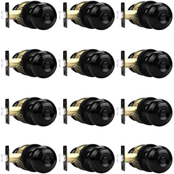 Black Door Knobs, Privacy Door Knob for Bathroom Bedroom, Interior Door ...