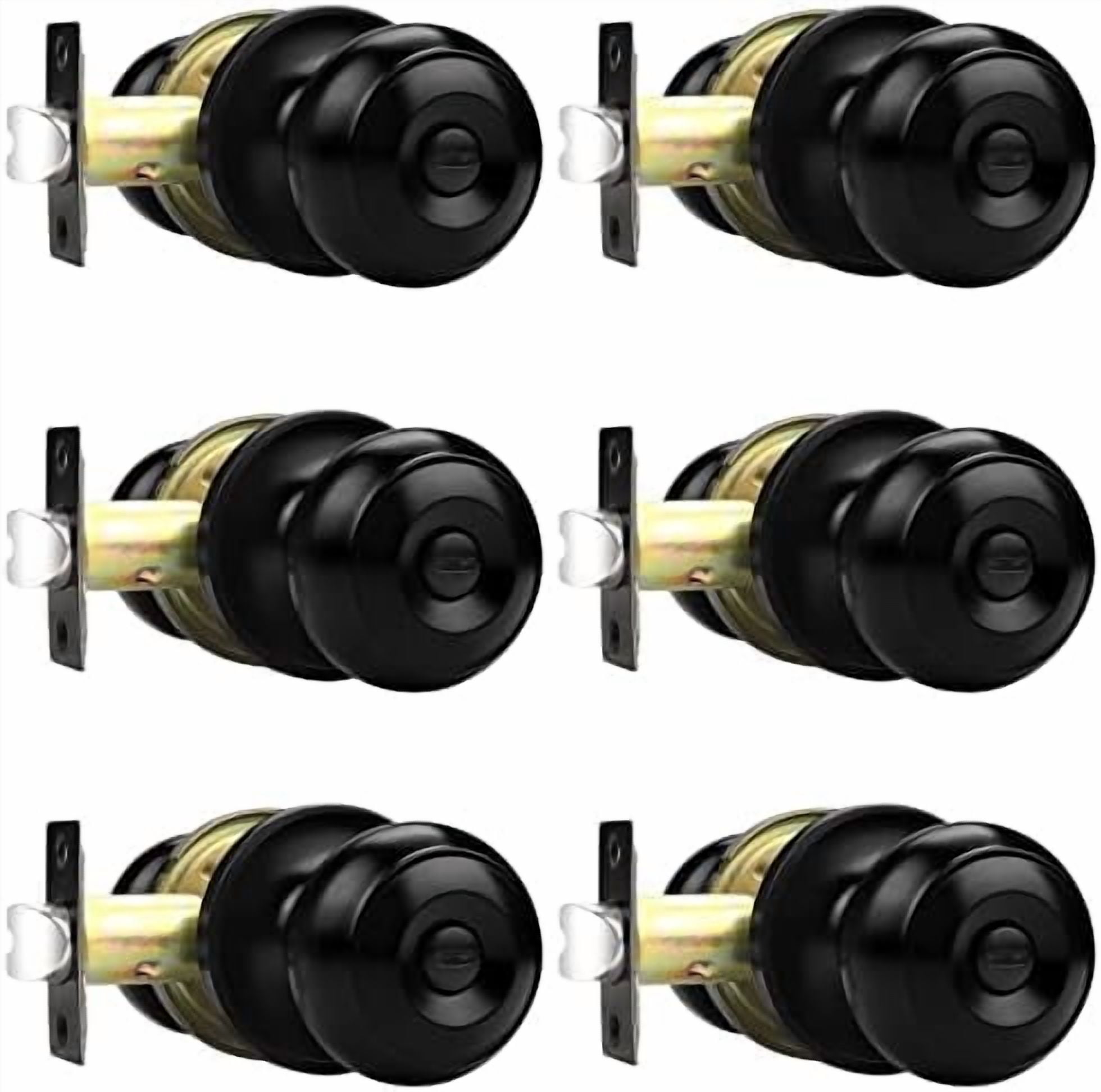 Black Door Knobs, Privacy Door Knob for Bathroom Bedroom, Interior Door ...