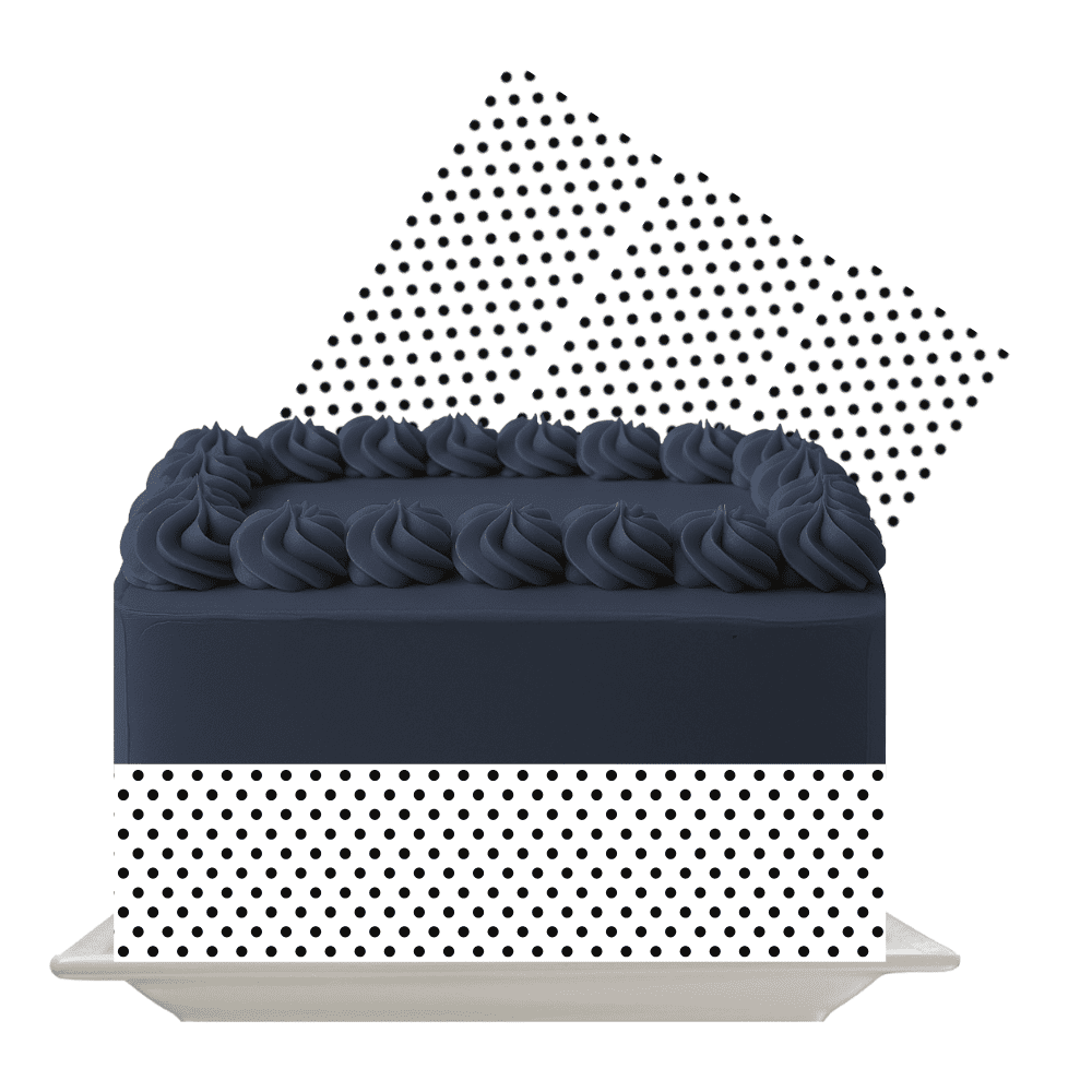 Black Dots Edible Cake Wrap | Polka Dot Icing Sheet | Minimalist Cake ...