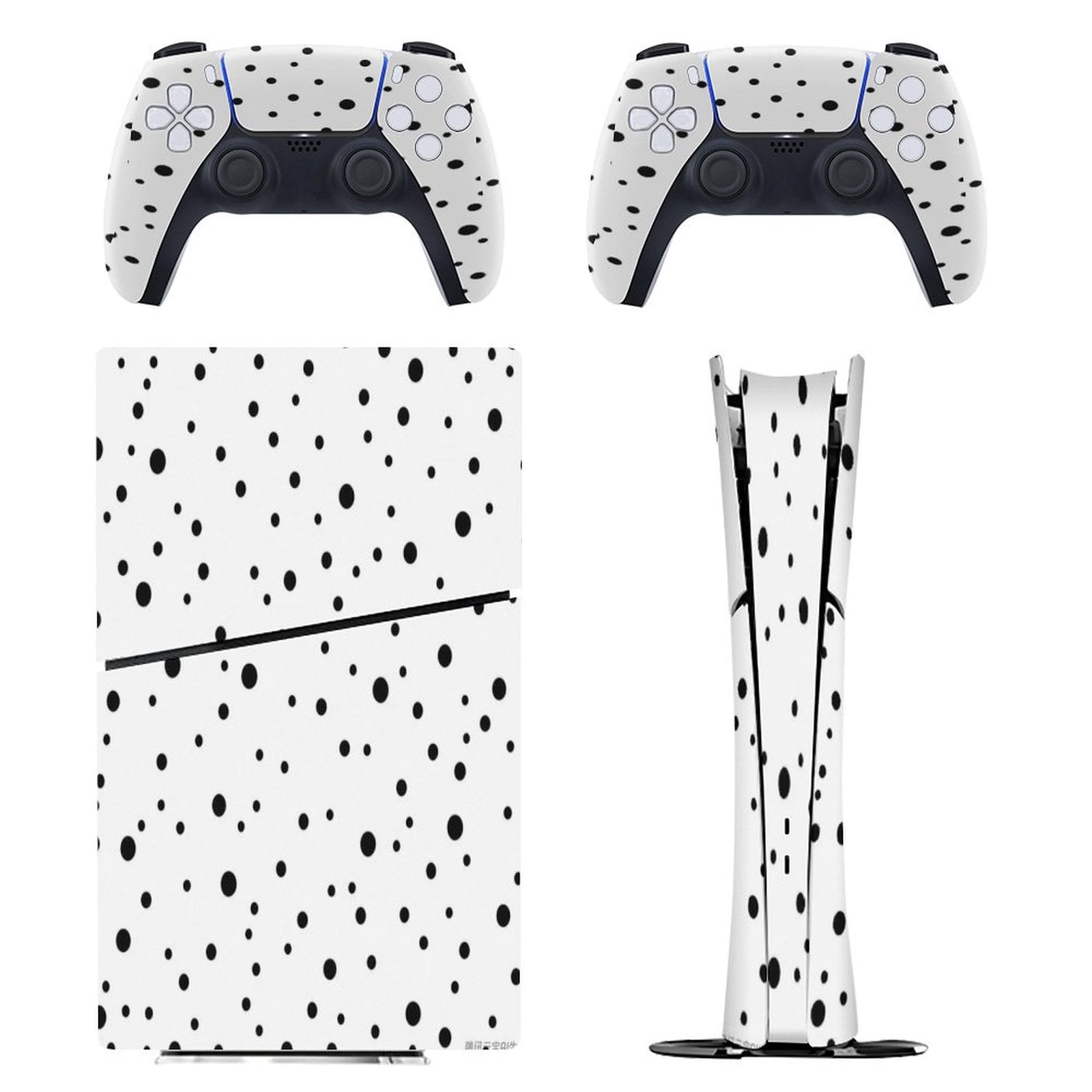 Black Dots PS5/PS5 Slim Digital Disc Skin Sticker For Console And ...