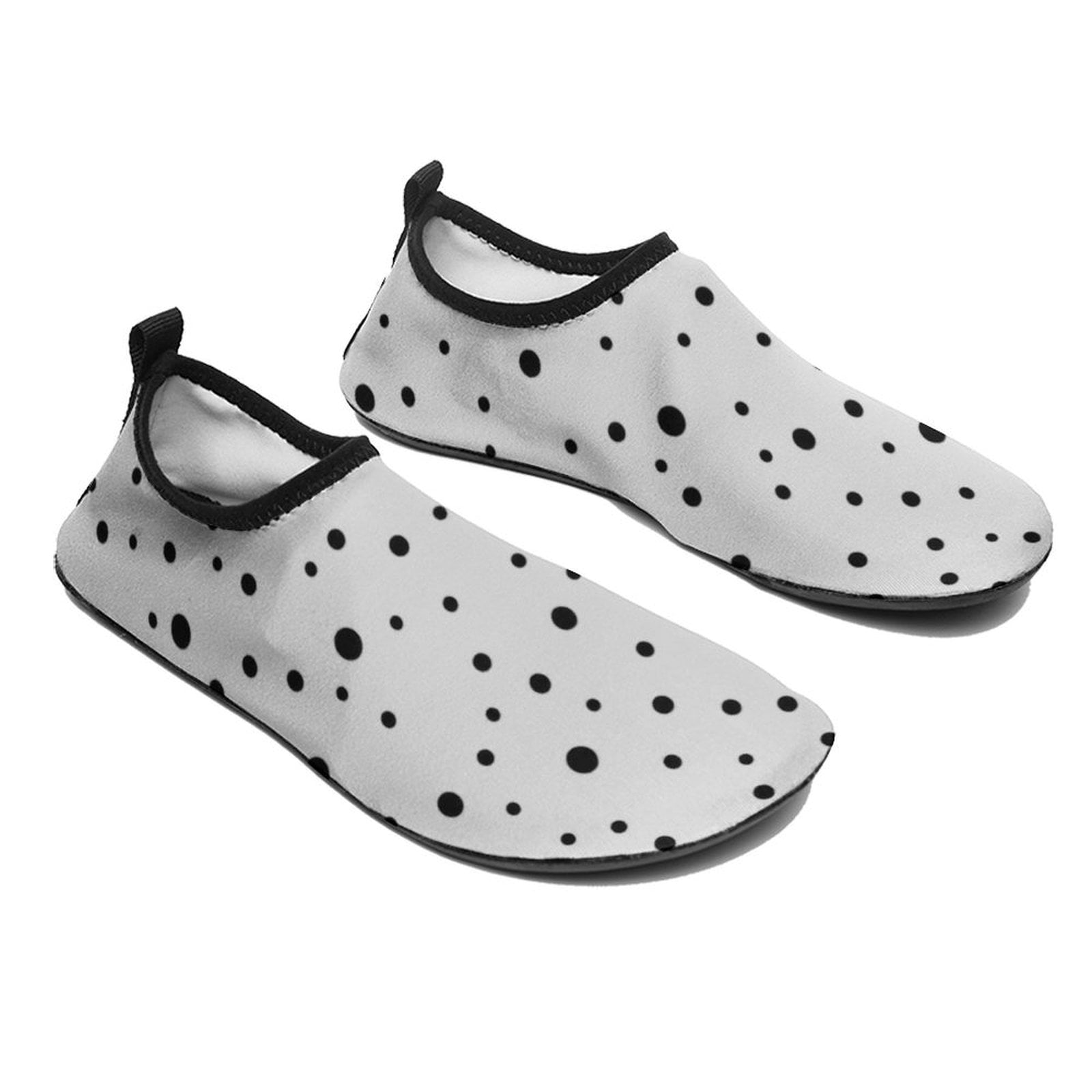 Black Dots Water Shoes Beach Slip-on Shoes for Men Women Swim Pool Yoga ...