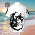 Black Dragon Hawaiian Shirt, Mythical Dragon Summer Shirt, 3D Hawaiian ...