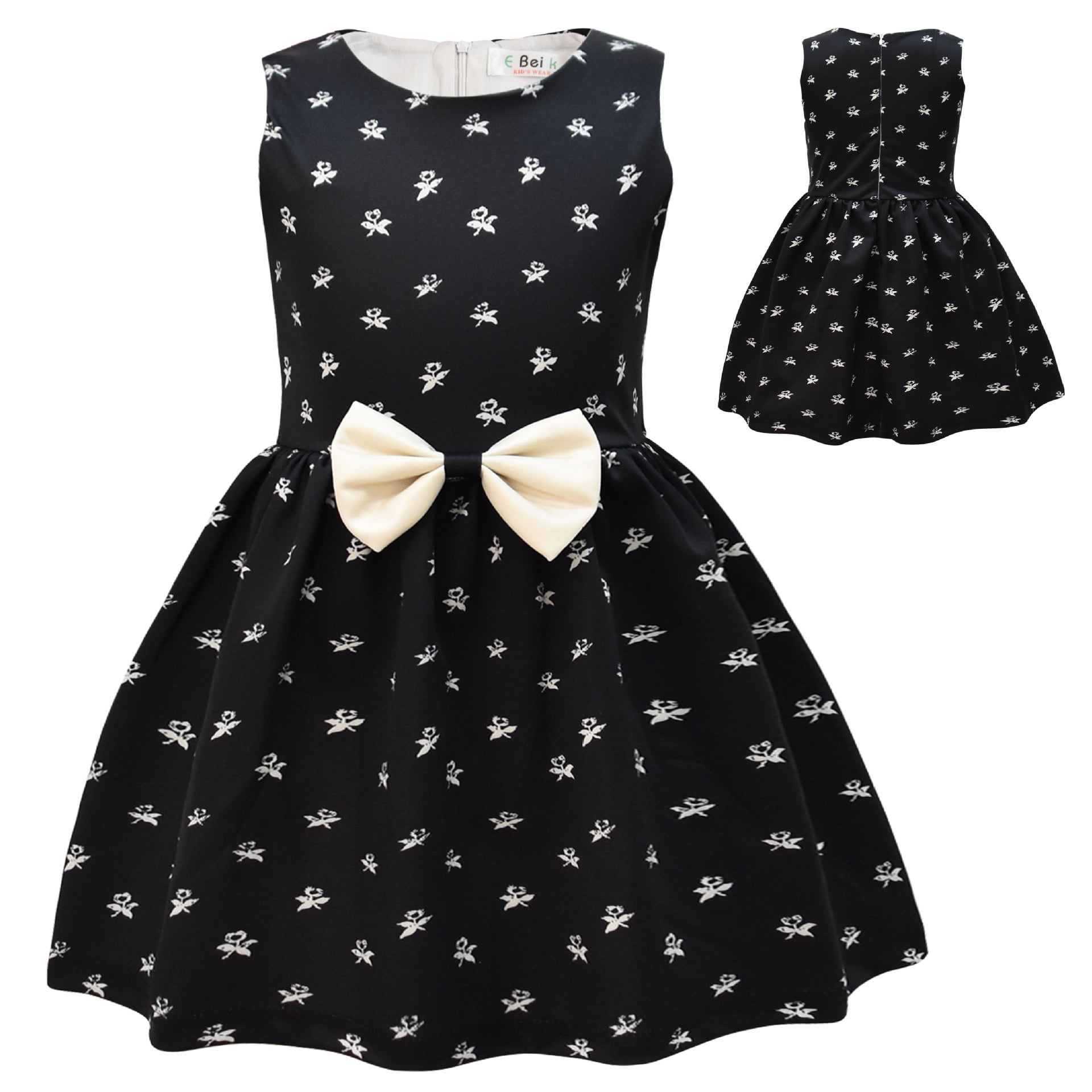 Black Dress for Kids Girls Black Uniform Dress for Cosplay Party ...