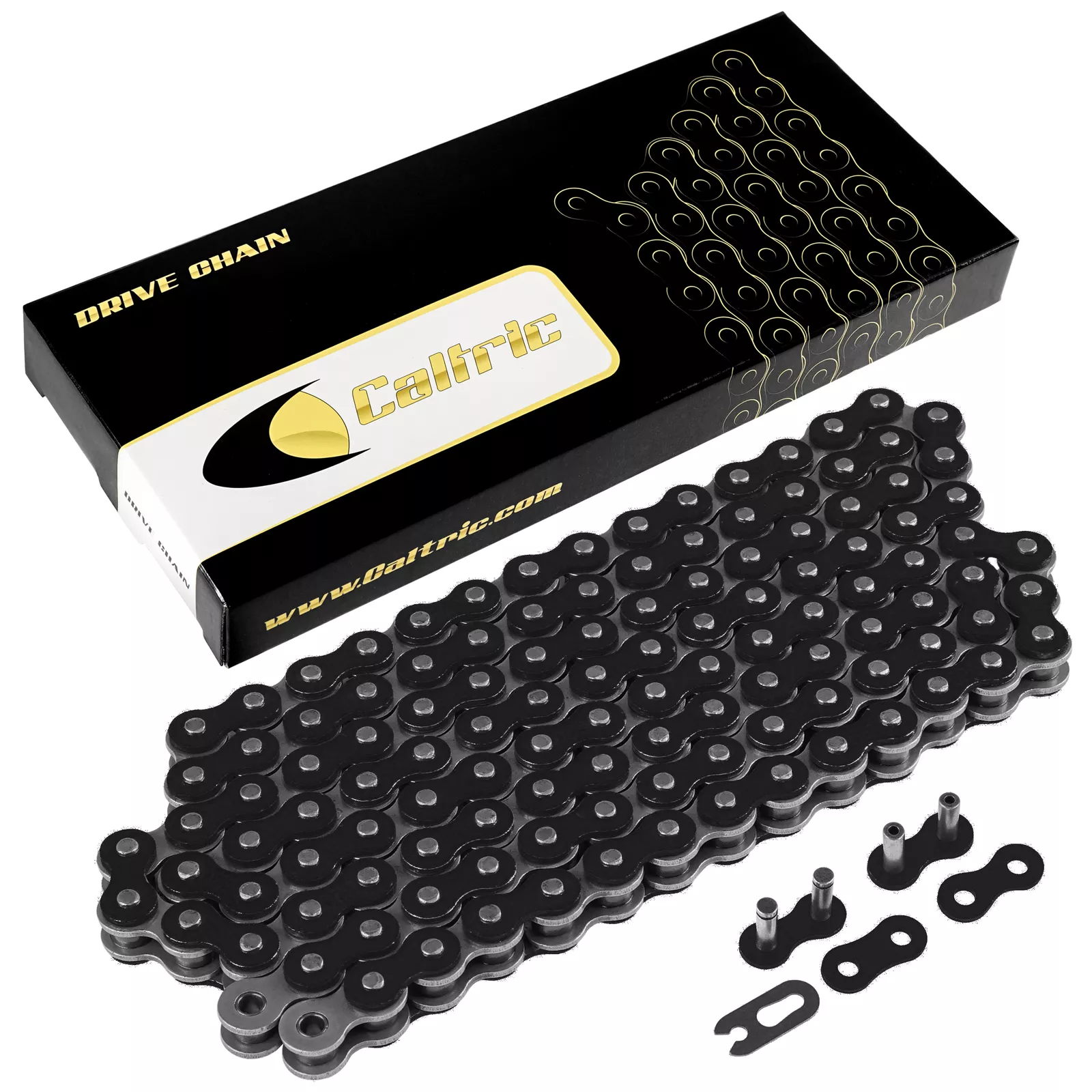 Black Drive Chain for Kawasaki Ninja 650 650R EX650 2006-2018 - Walmart.com