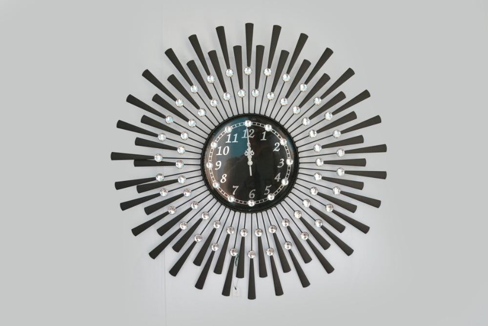 Black Drop Wall Clock Decorative Metal Wall Clock - Walmart.com